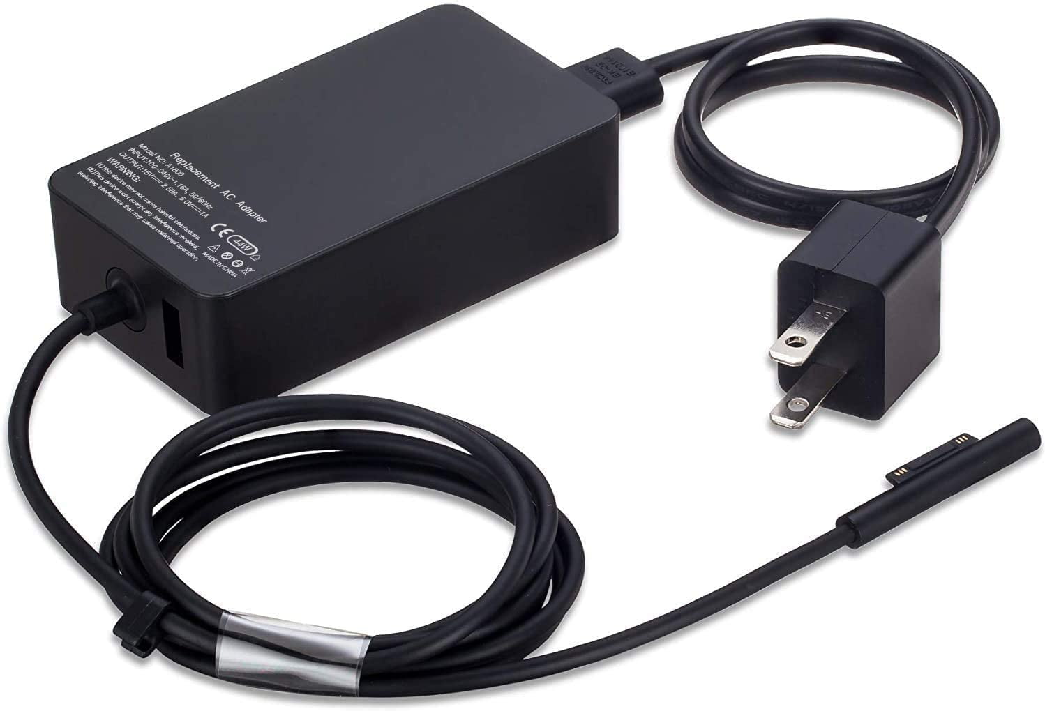 Surface Pro Charger, Runpower 44W 15V 2.58A Power Supply Adapter ...