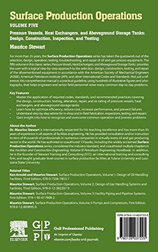 Pre-Owned Surface Production Operations: Volume 5: Pressure Vessels ...