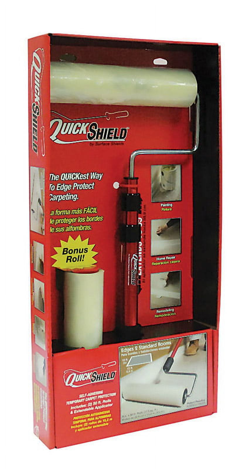Surface Shields Quick Shield Carpet Protection 2 mil x 9 in. W x 50 ft ...