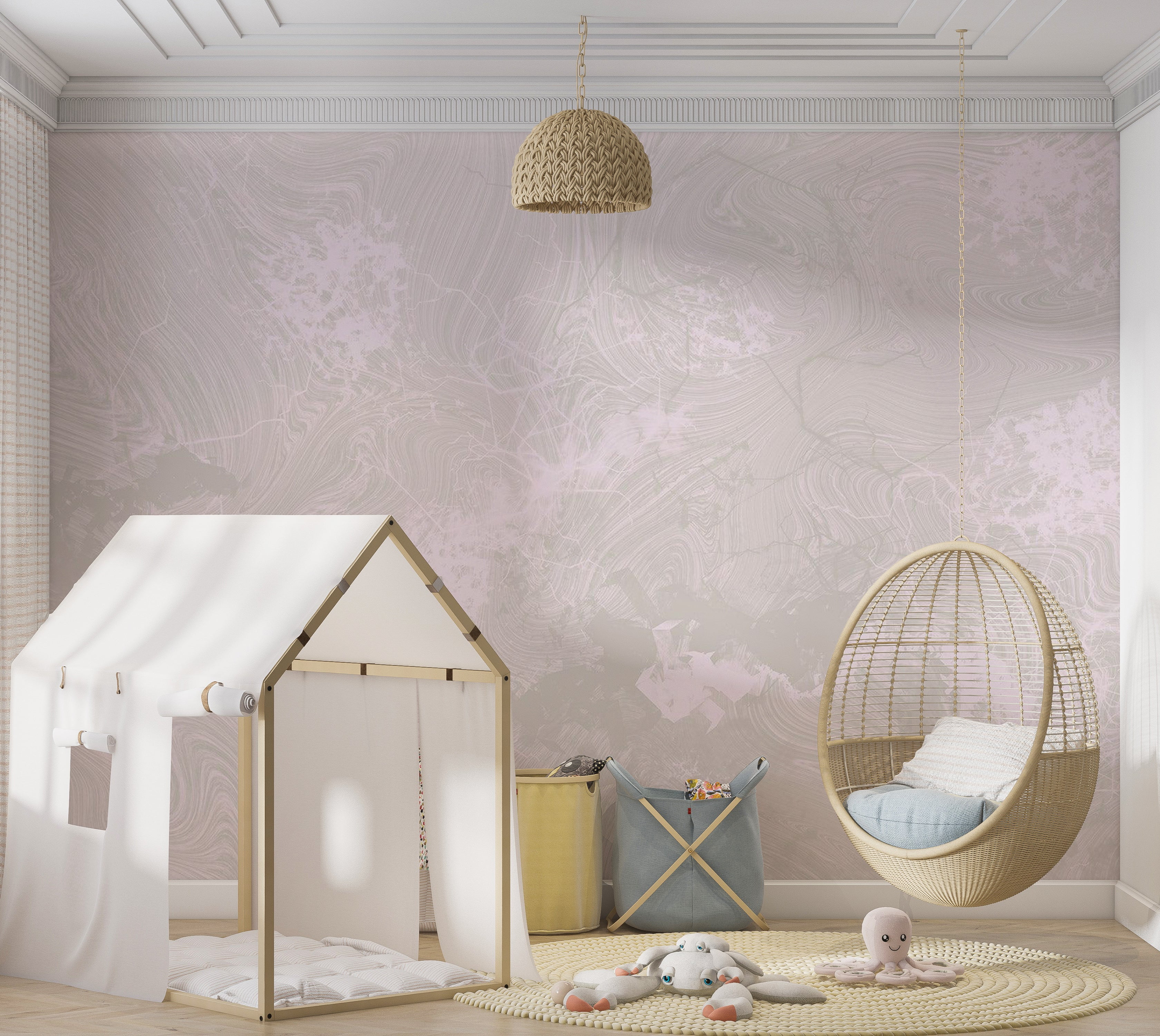 Surface Texture Wallpaper Wall Mural - Light Grey Mixture - Walmart.com