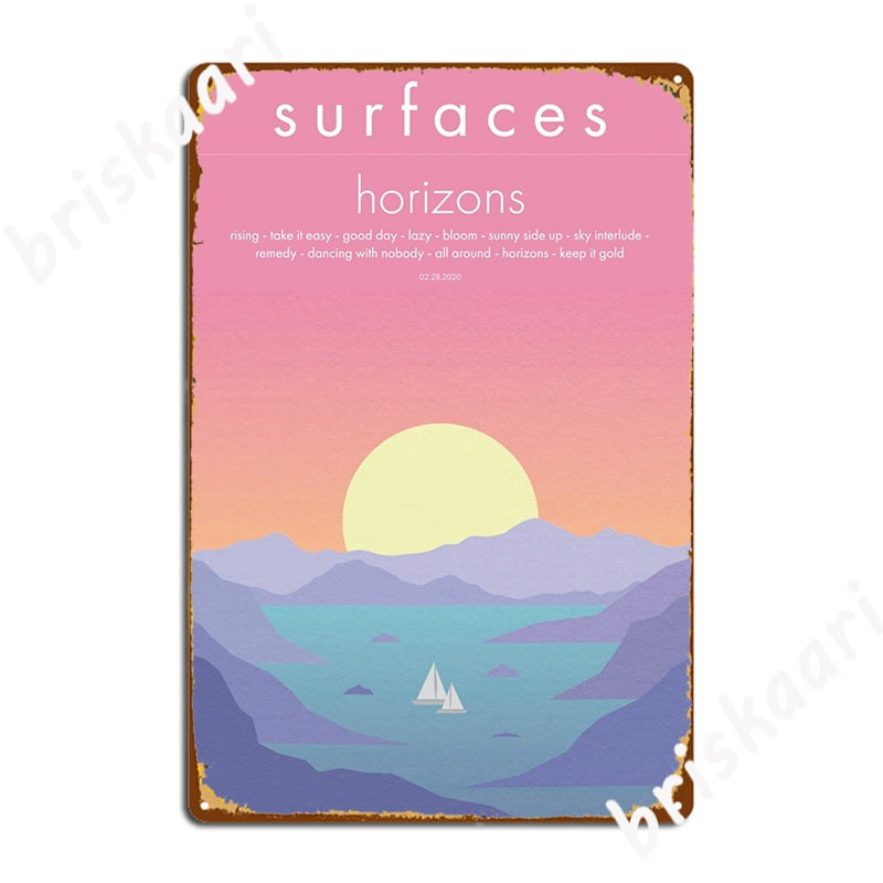 Surfaces Horizons Album Cover Poster Metal Plaque Poster Designing ...