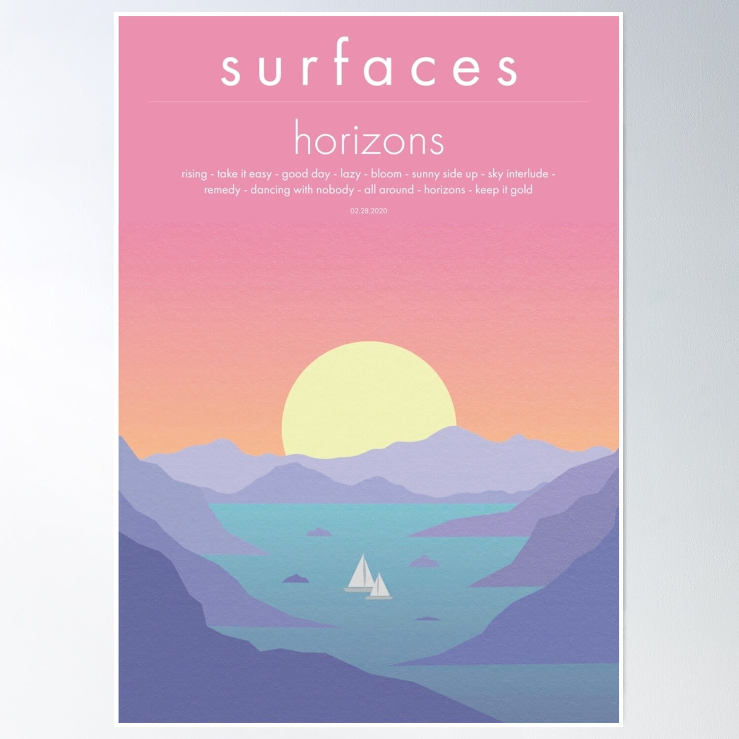 Surfaces Horizons Album Cover Poster Wall Art, Modern Wall Decor, 16x24 UNFRAMED - Walmart.com