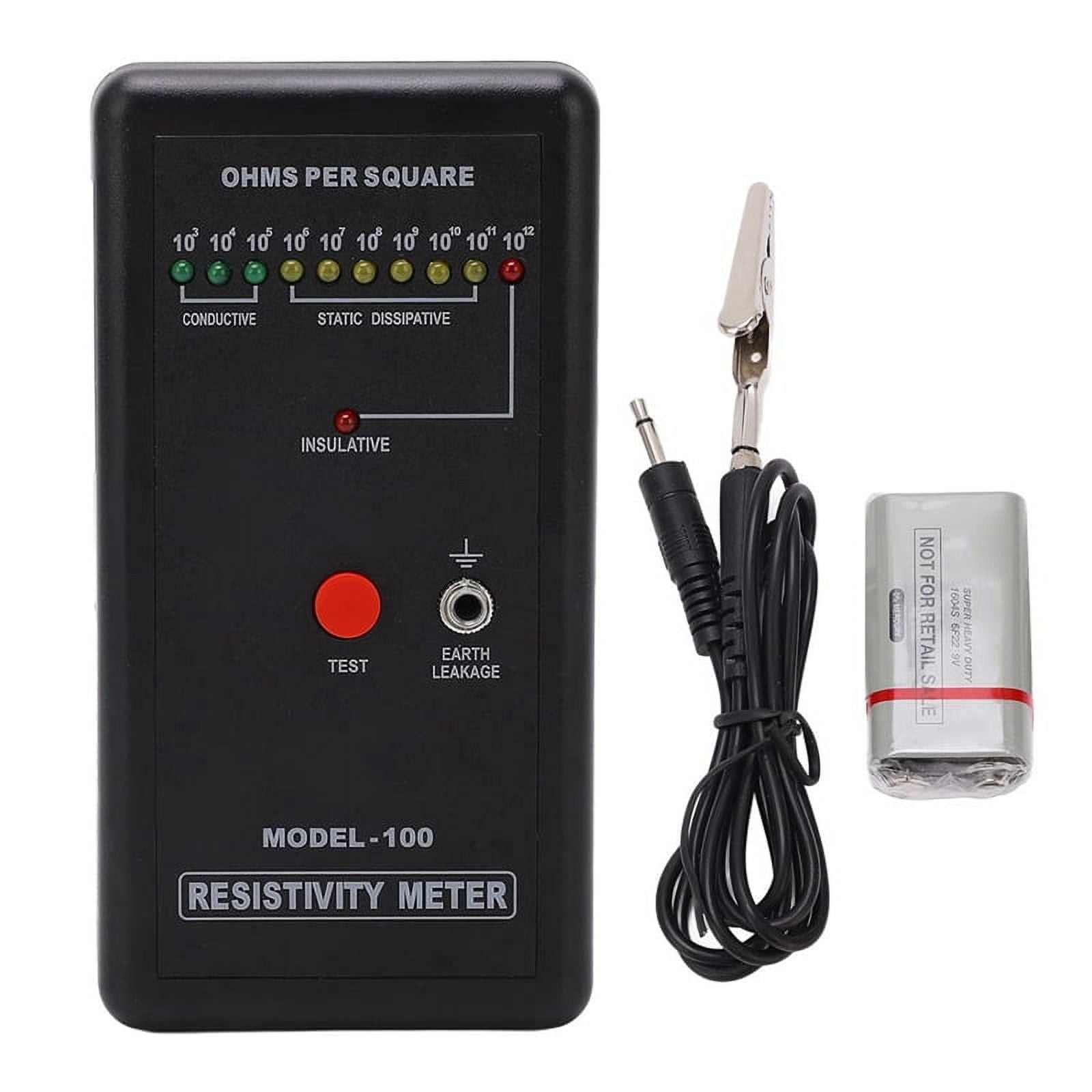 Surfaces Resistance Tester, Handheld Electrostatic Static Resistivity ...