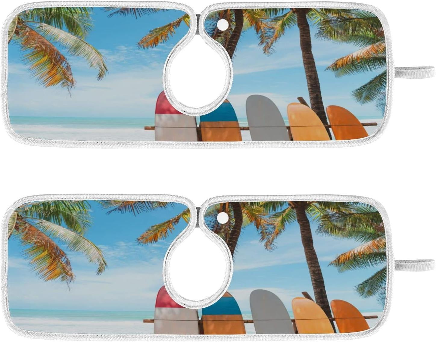 Surfboard Palm Tree Sink Splash Guard for Faucet 2 Pack Faucet ...