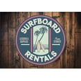 Surfboard Rentals Sign Surfboard Shop Decor Coastal Business Sign ...
