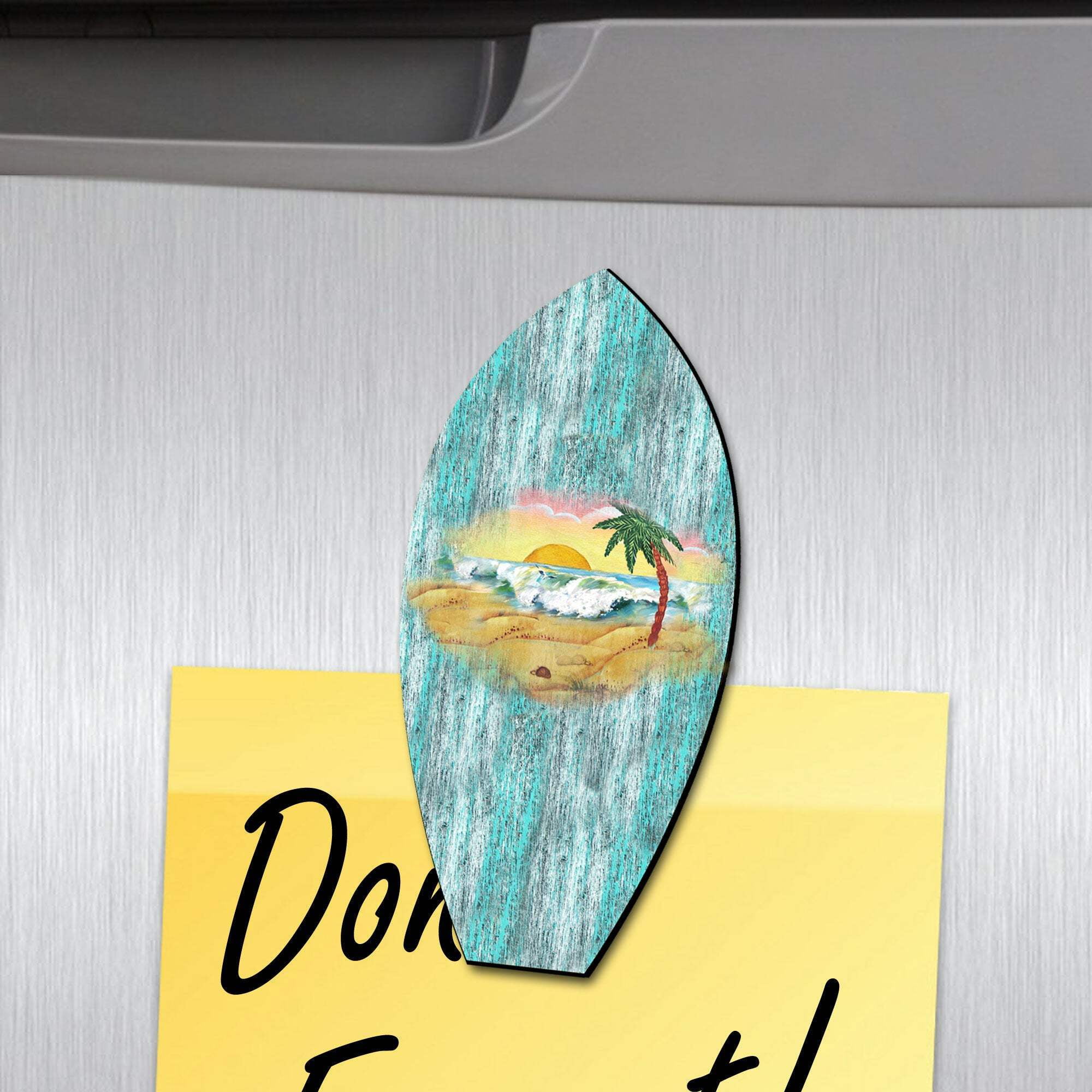 Surfboard Shaped Refrigerator Magnets Set of 3 - Walmart.com