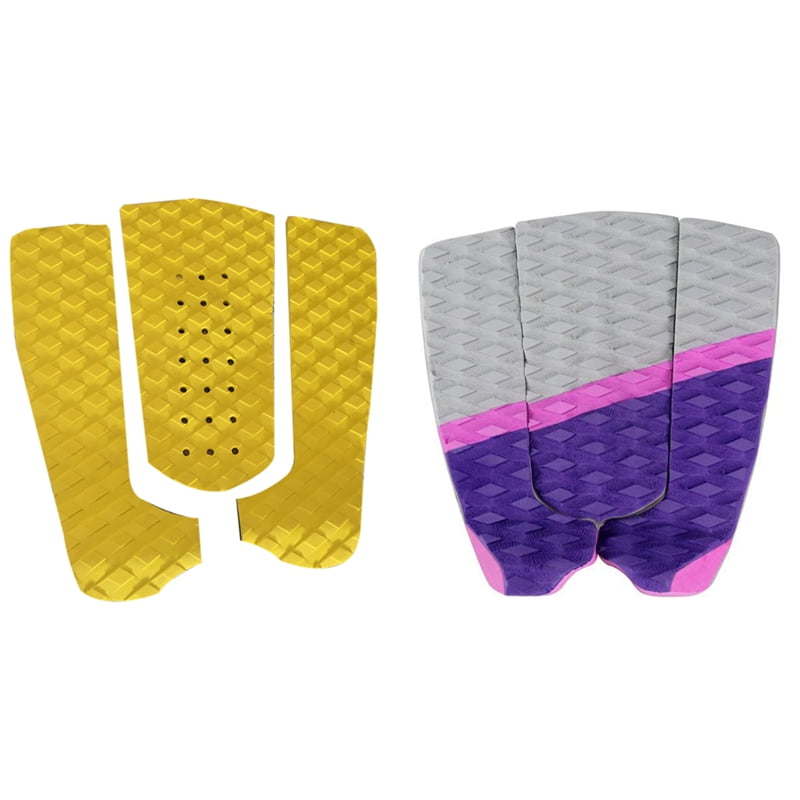 Surfboard Traction Pad - 6 Piece Surf Board & Skimboard Stomp Foot Pad ...