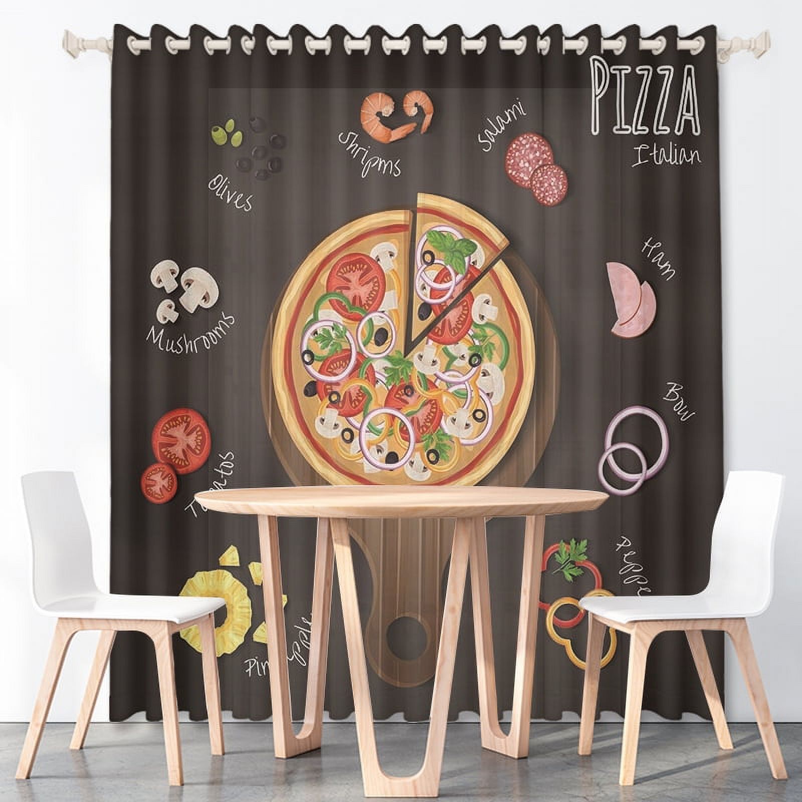 Surfboard Tropical Palm Tree Print Door Curtains Privacy Closet Curtain ...