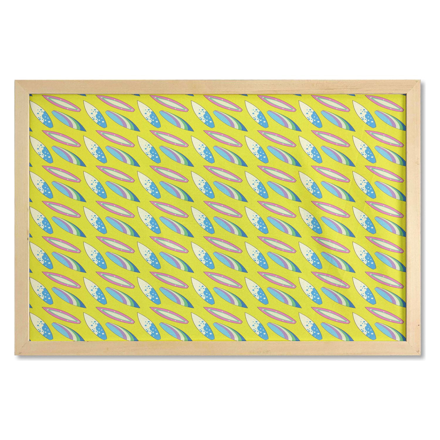 Surfboard Wall Art with Frame, Summertime Activities Hobby Fun Leisure ...