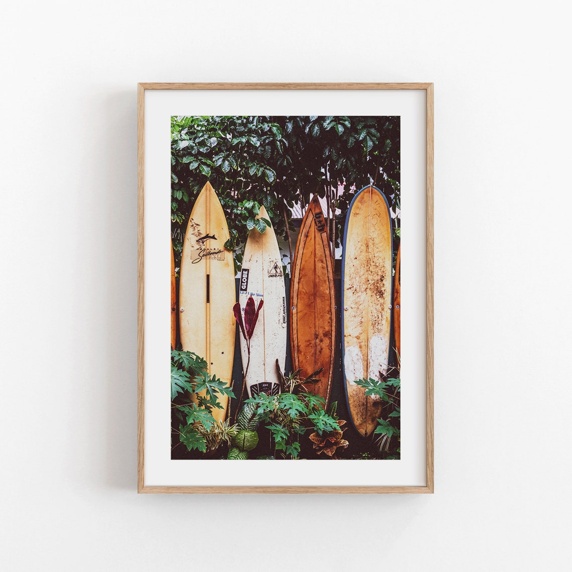 Surfboard Wall Art, Surfboard Decor, Coastal Beach, Large Printable ...