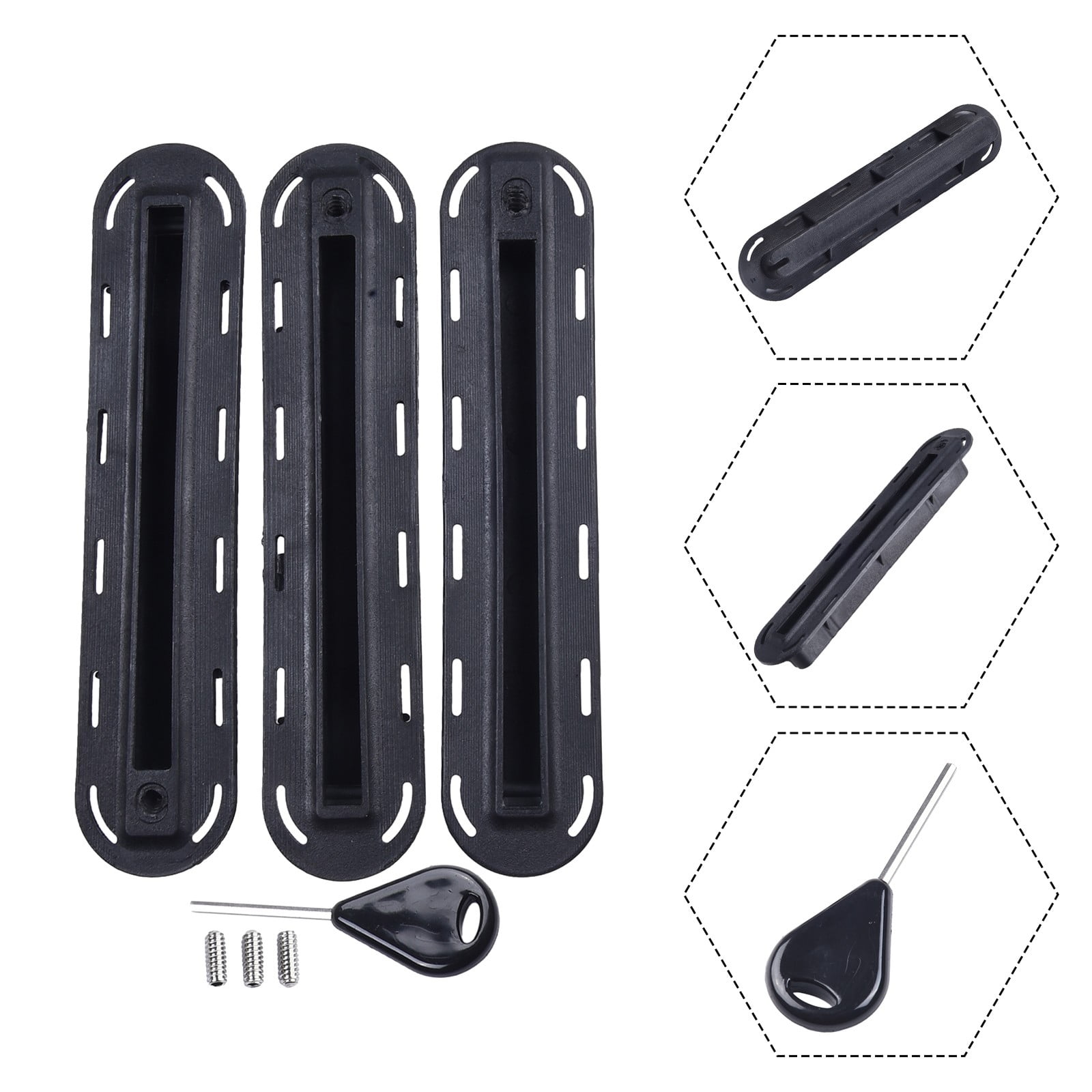 Surfboard Water Sports Accessories Surfing Fin Boxes With Holes Screws ...