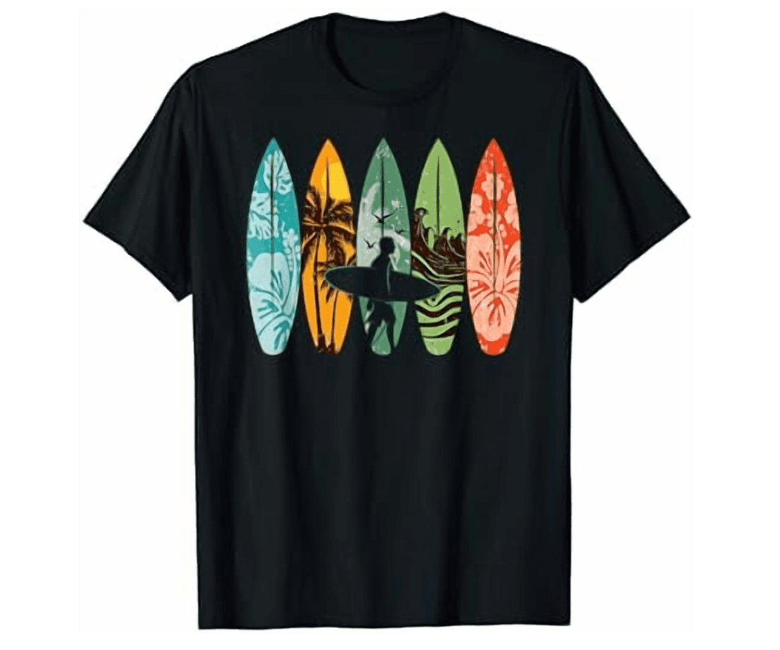 Surfboarder Hawaii Wave Surfing Surfboard Lover Beach Surfer Shirt ...