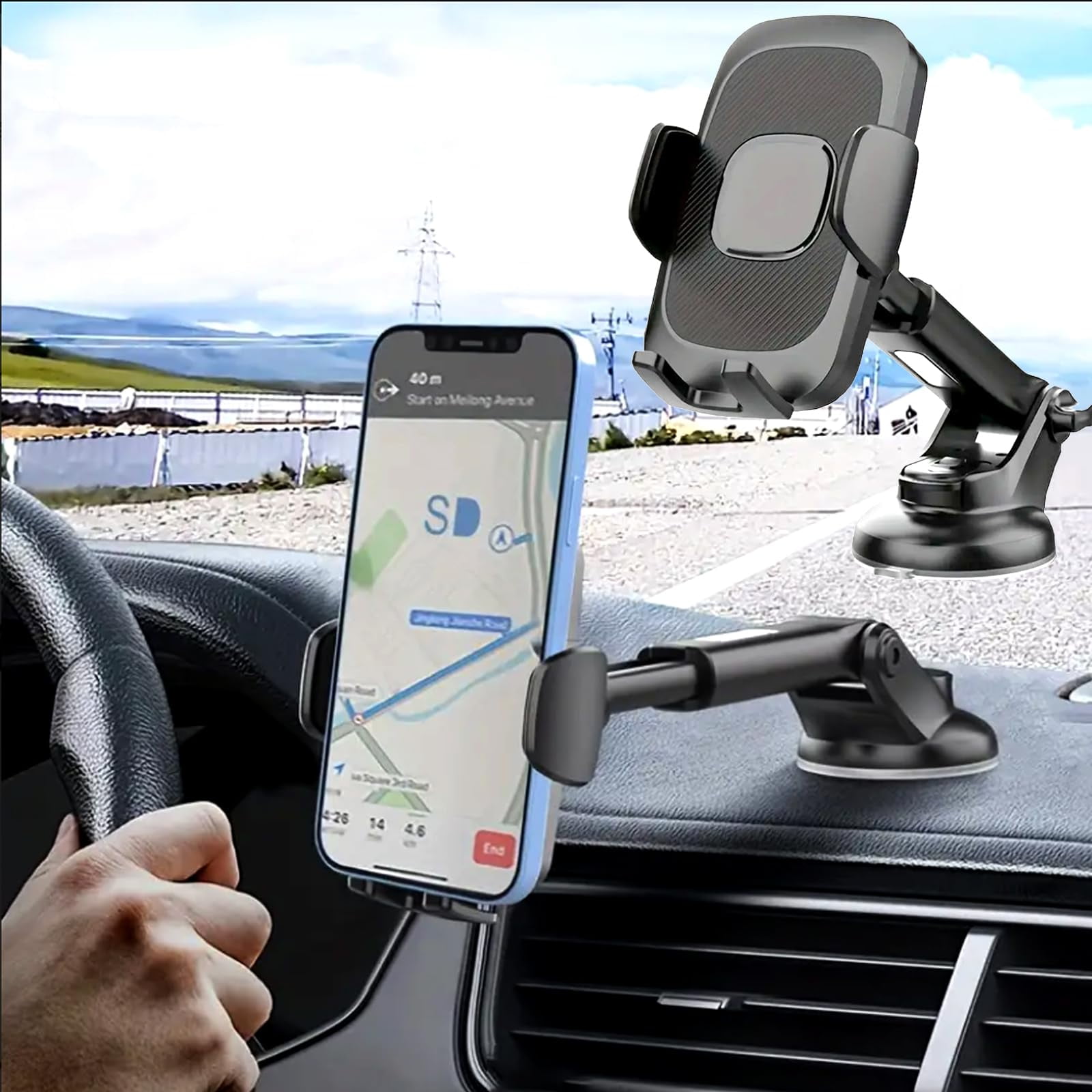 Surfcabin Dash Mount Phone OIF8 Holder for 2015-2020 F150 2017-2022 ...