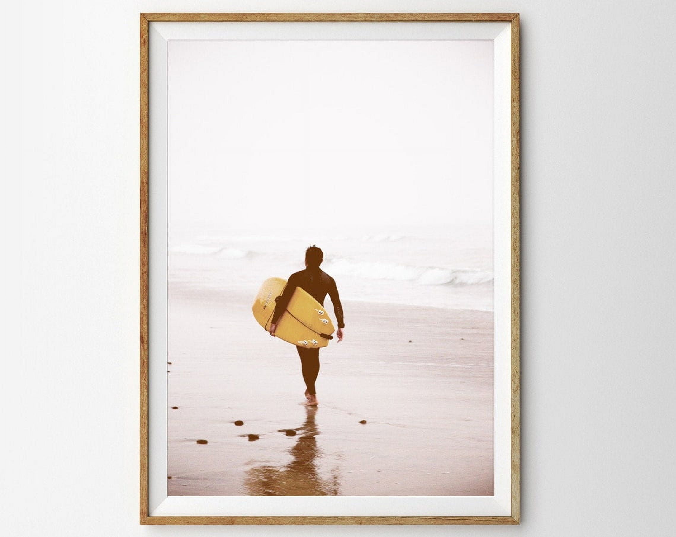 Surfer Art Print Beach Wall Art Beach Decor Surfboard Wall Art Boho ...