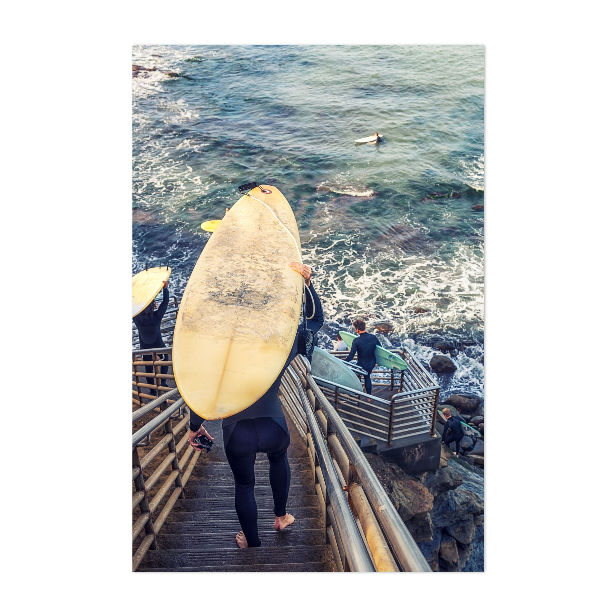 Surfer Caravan - Photography Unframed Wall Art Print 20 x 28 inches ...