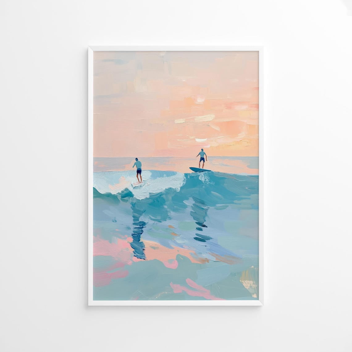 Surfer Kids Poster, Coastal Wall Art, Tween Room Decor, Summer Beach ...