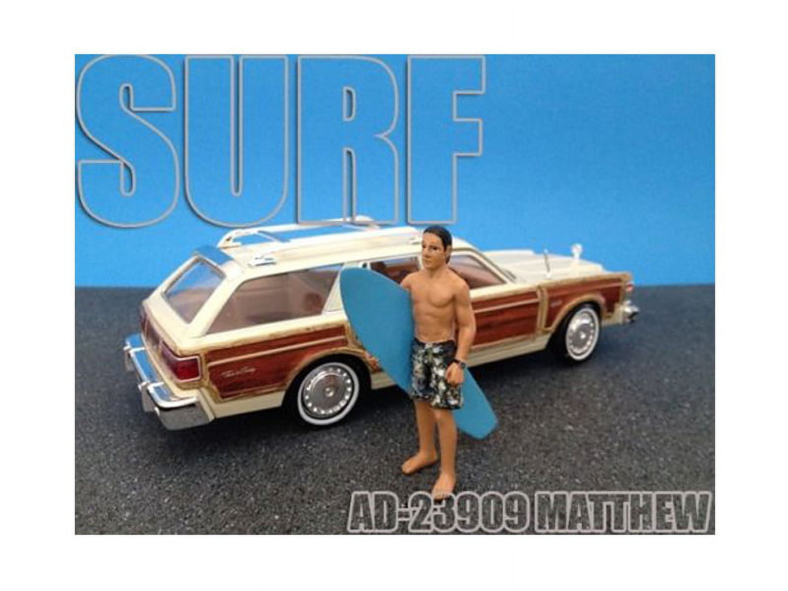 Surfer Matthew Figure For 1:24 Diecast Model Cars by American Diorama ...