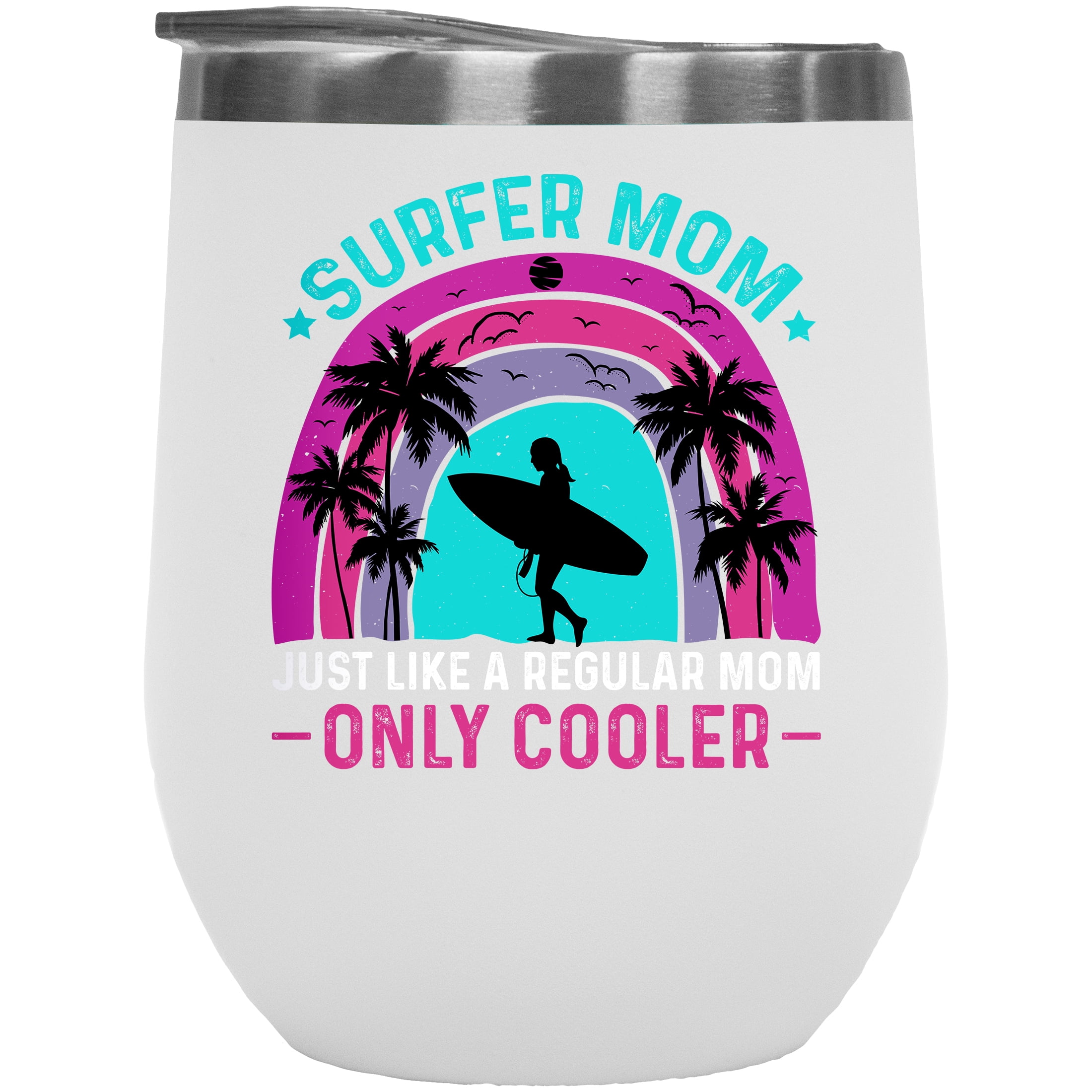 Surfer Mom Like a Regular Dad but Cooler, Surfing Enthusiast Mother's ...