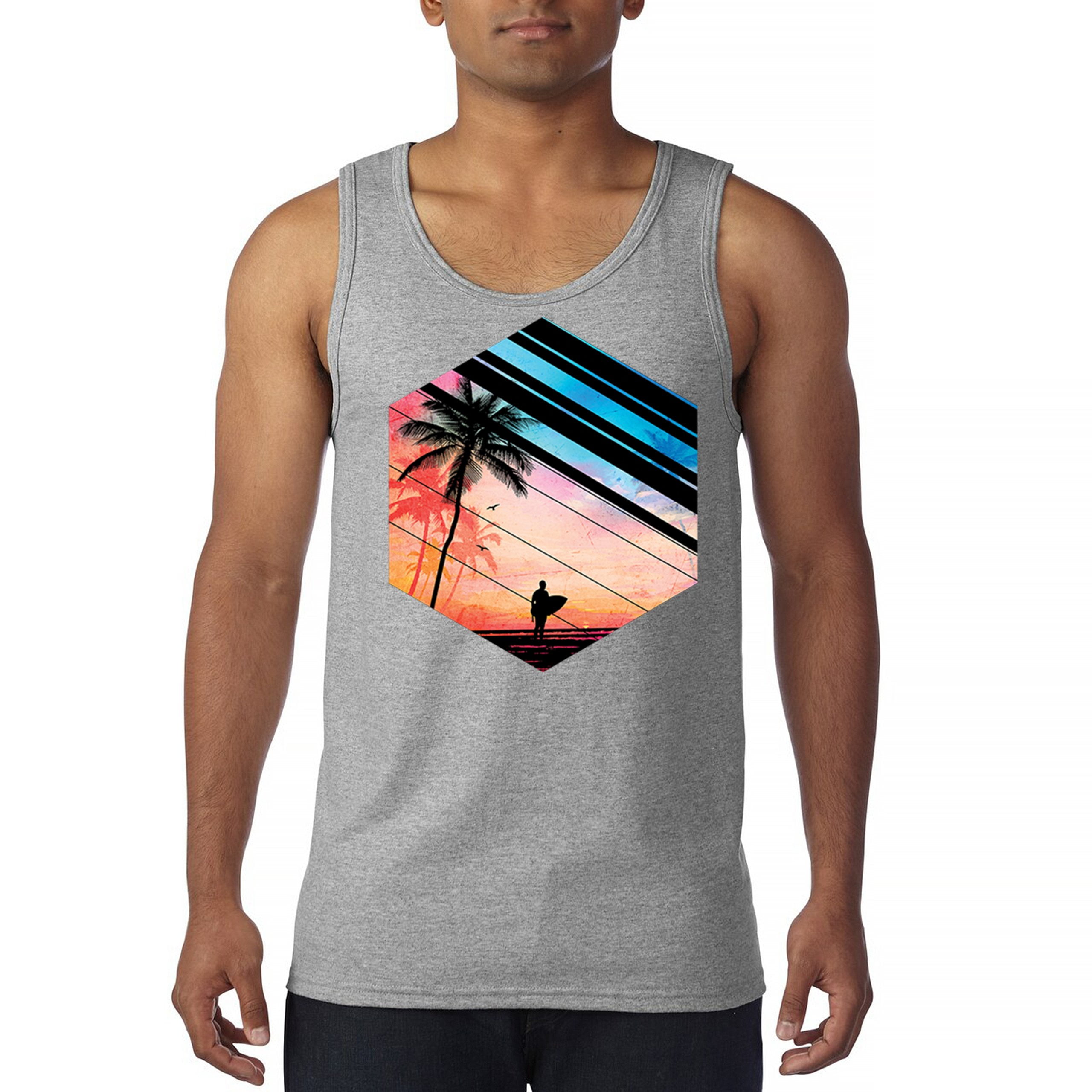 Surfer Paradise Tank Top Vintage Ocean Summer Surfing Wave Vacation Sea ...