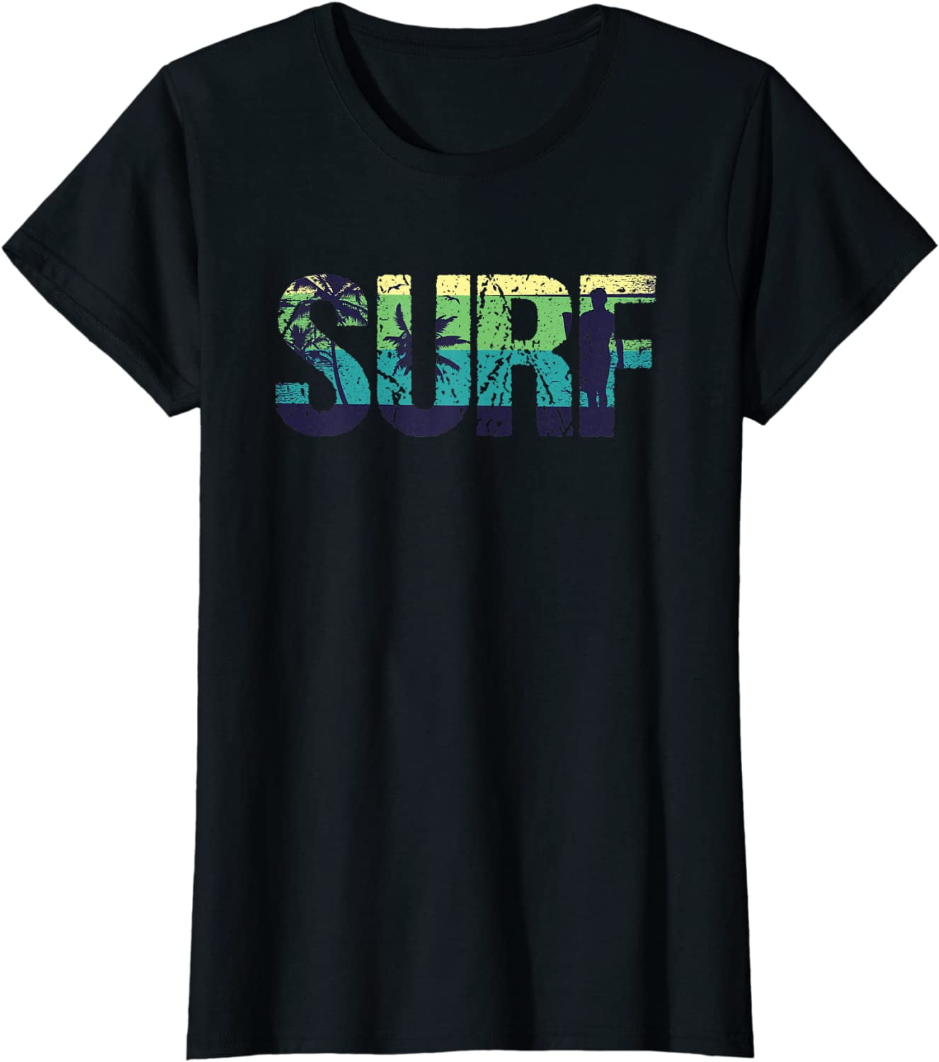 Surfer Surf Summer Getway Beach Waves Surfing Water Sports T-Shirt ...