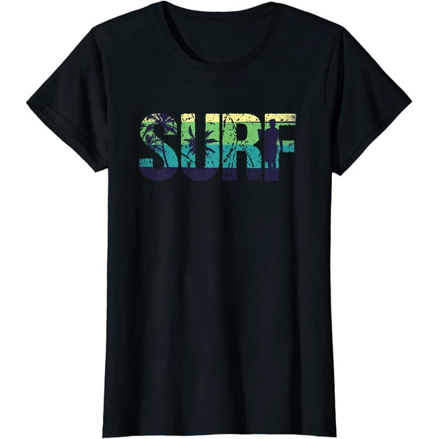 Surfer Surf Summer Getway Beach Waves Surfing Water Sports T-Shirt ...