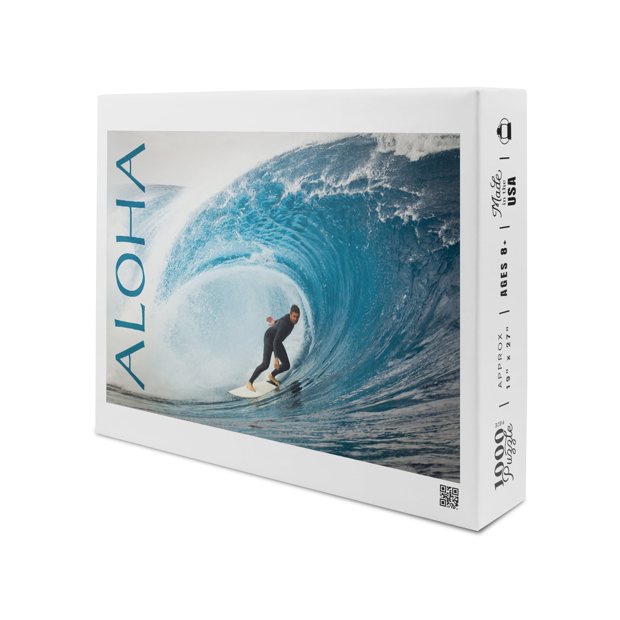 Surfer in Perfect Wave, Aloha (1000 Piece Puzzle, Size 19x27 ...