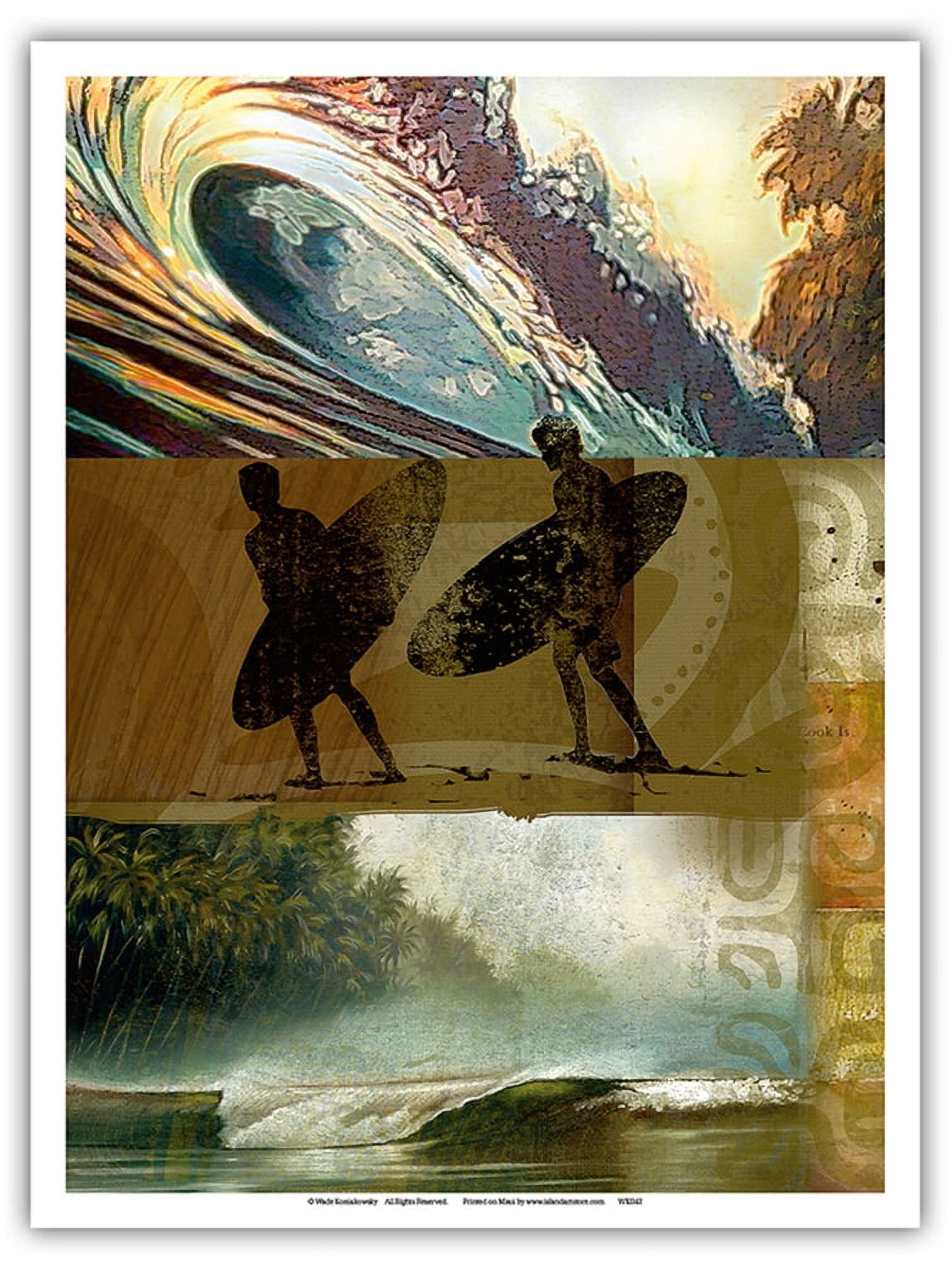 Surfers Journal Entry 14 - Breaking Waves - Original Collage Art by ...