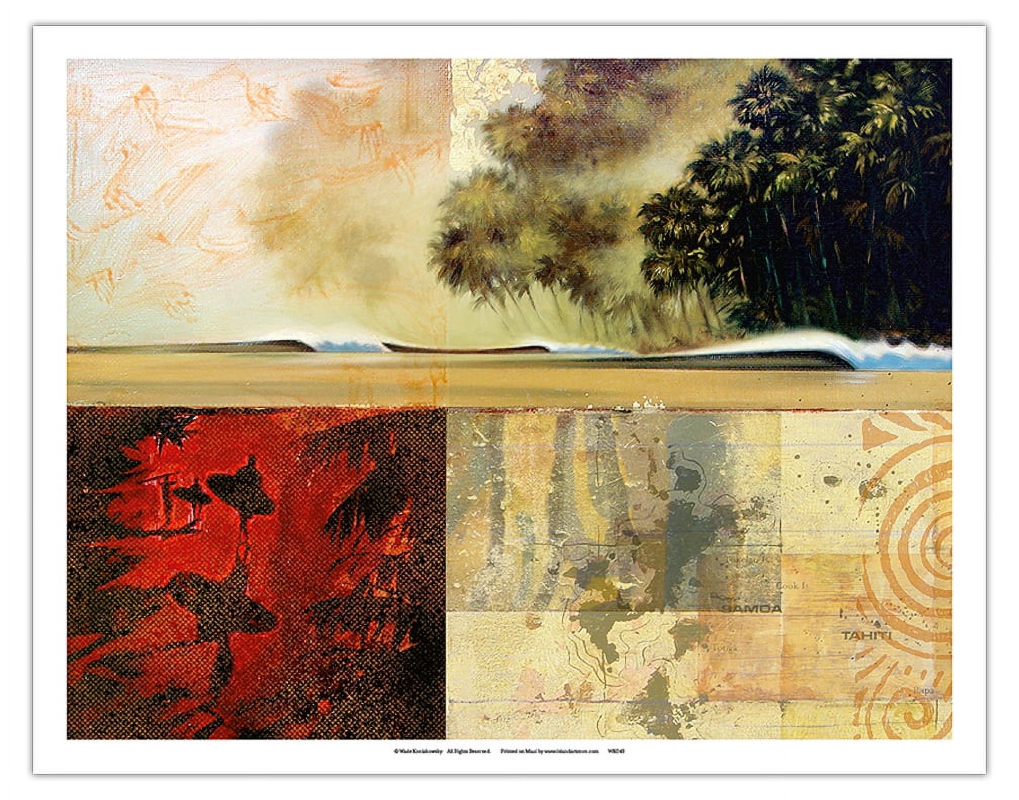 Surfers Journal Entry 41 - Tropical Waves - Original Collage Art by ...