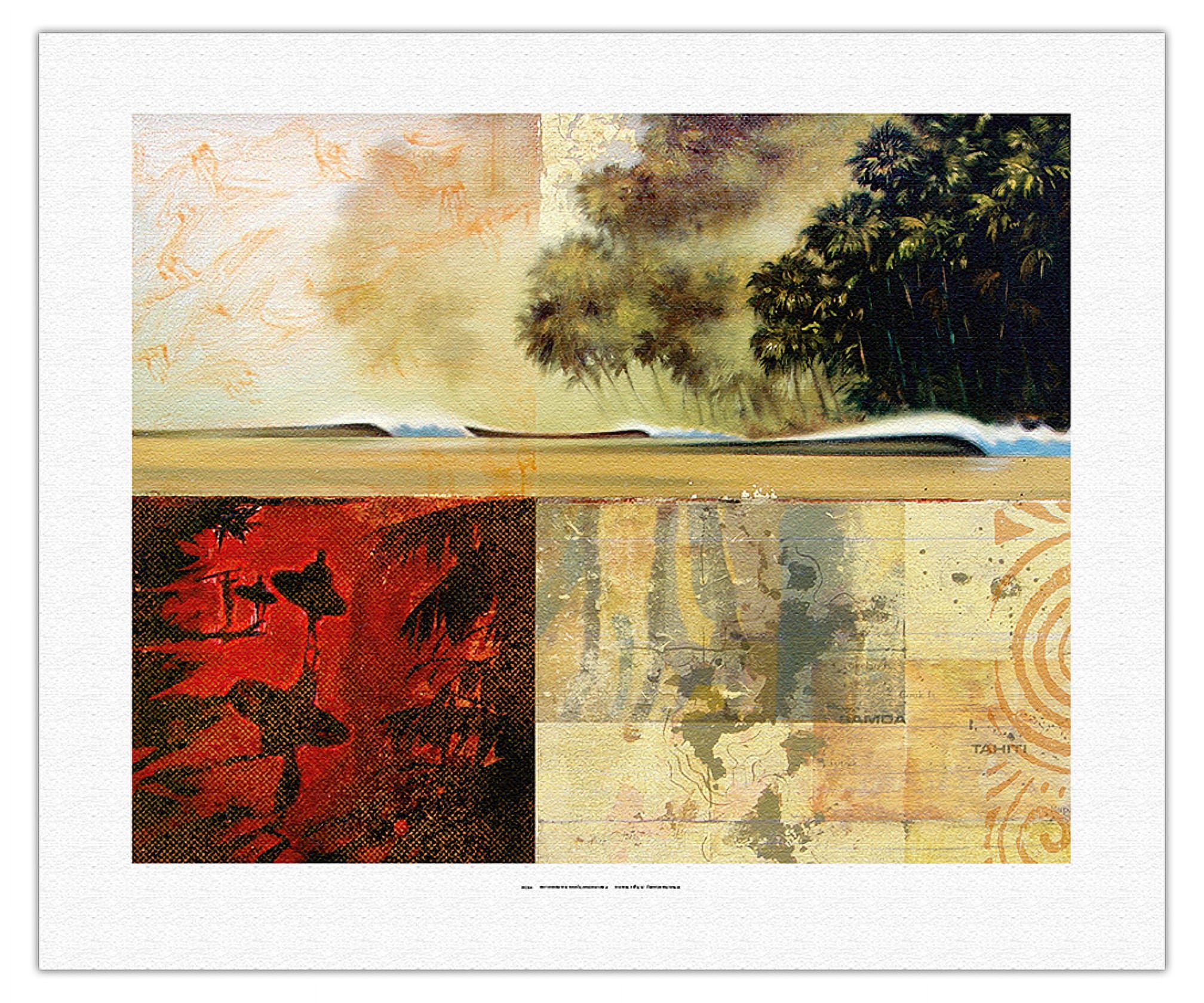 Surfers Journal Entry 41 - Tropical Waves - Original Collage Art by ...