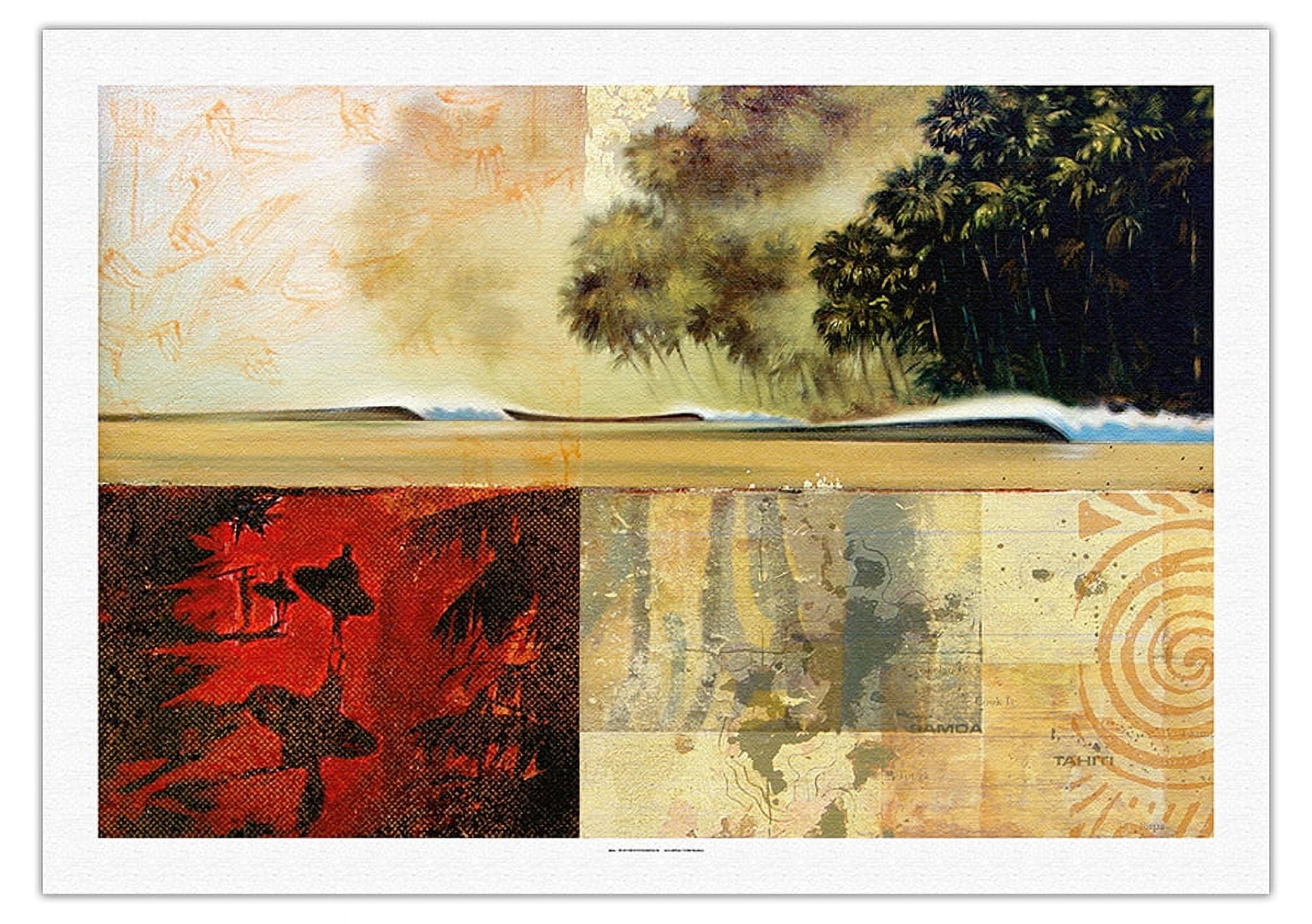 Surfers Journal Entry 41 - Tropical Waves - Original Collage Art by ...