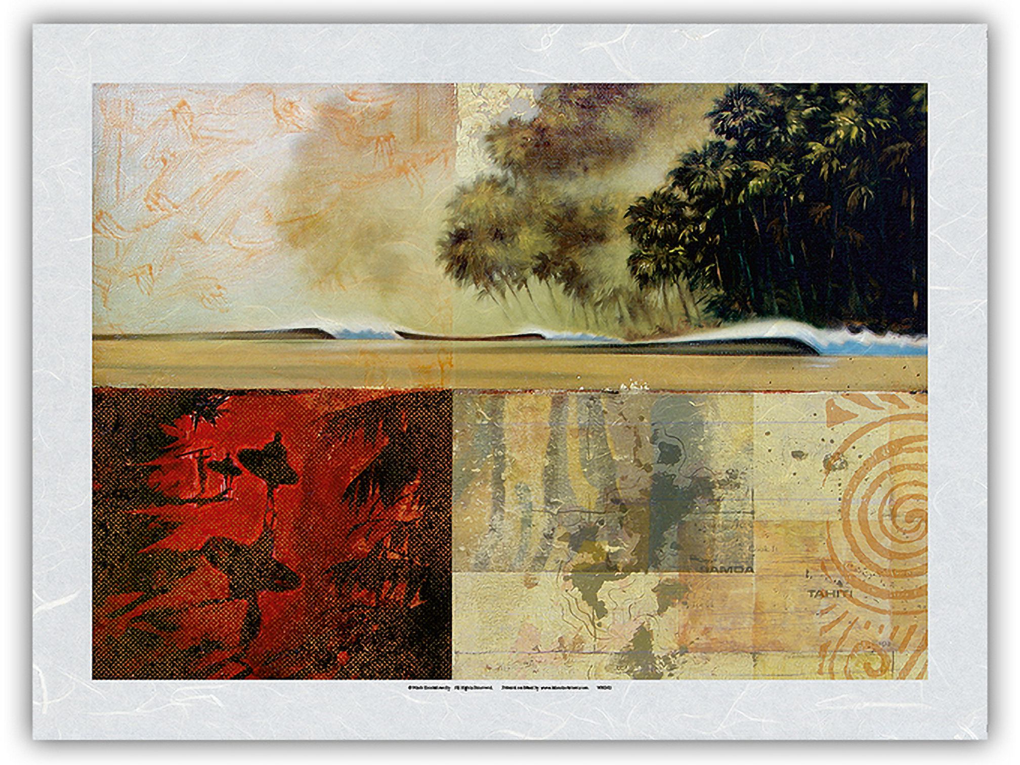Surfers Journal Entry 41 - Tropical Waves - Original Collage Art by ...