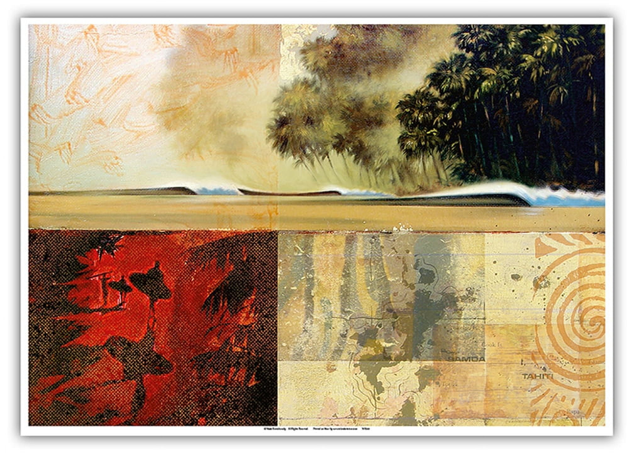 Surfers Journal Entry 41 - Tropical Waves - Original Collage Art by ...