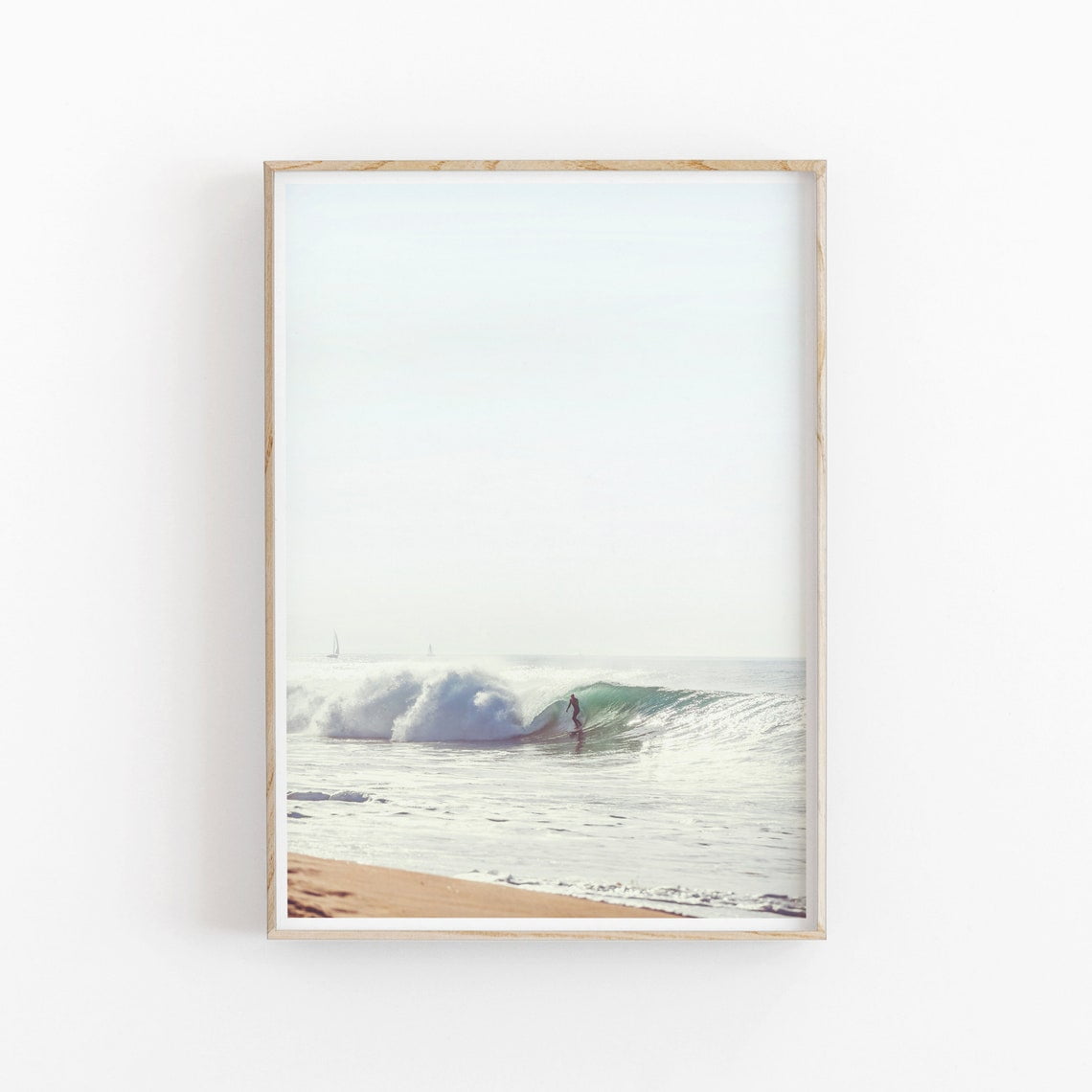 Surfing Art Print, Ocean Beach Wall Art Print, Surfing Decor, Coastal ...