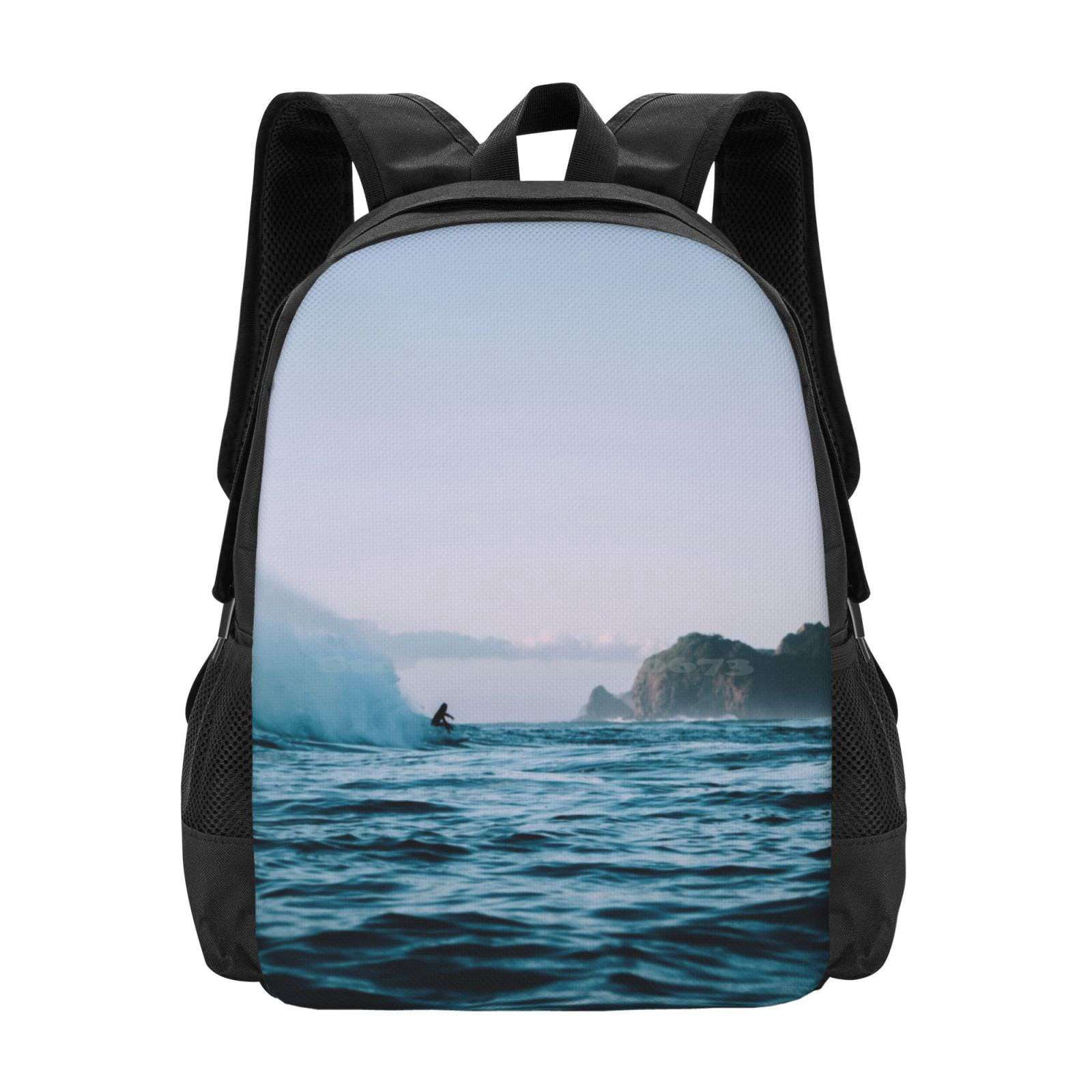 Surfing Backpacks For School Teenagers Travel Bags Wall Water Beach ...