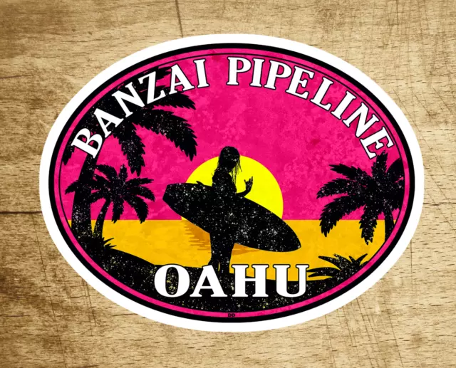 Surfing Banzai Pipeline Oahu Decal Sticker North Shore Surf X Phone ...