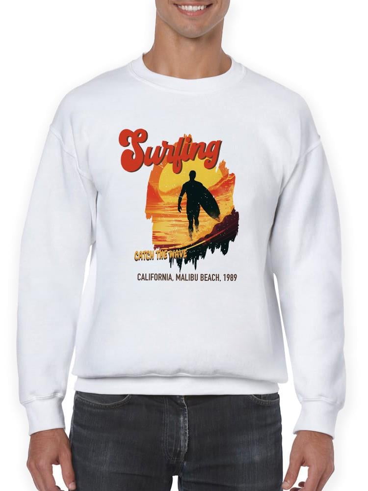 Surfing: Catching Waves Sweatshirt Mens -Smartprints Designs, Male ...