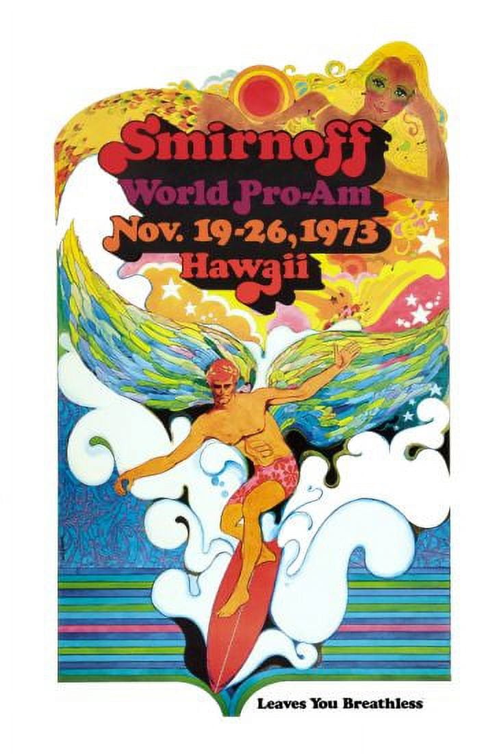 Surfing Competion Vintage Art Poster 24Inx36In Art Poster 24x36 Square ...