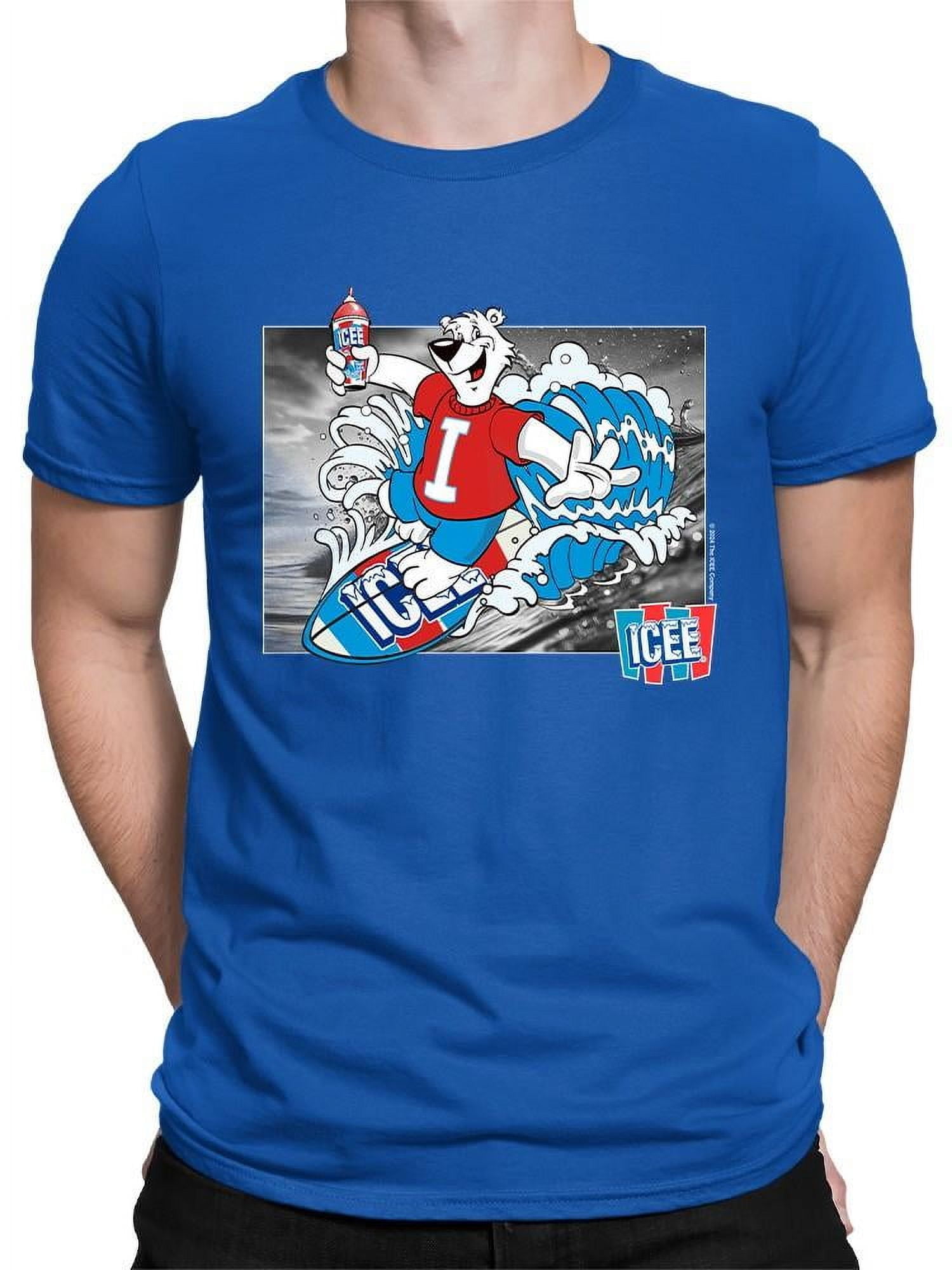 Surfing Cool ICEE Bear - Arctic Wave Chill Graphic Men's T-shirt ...