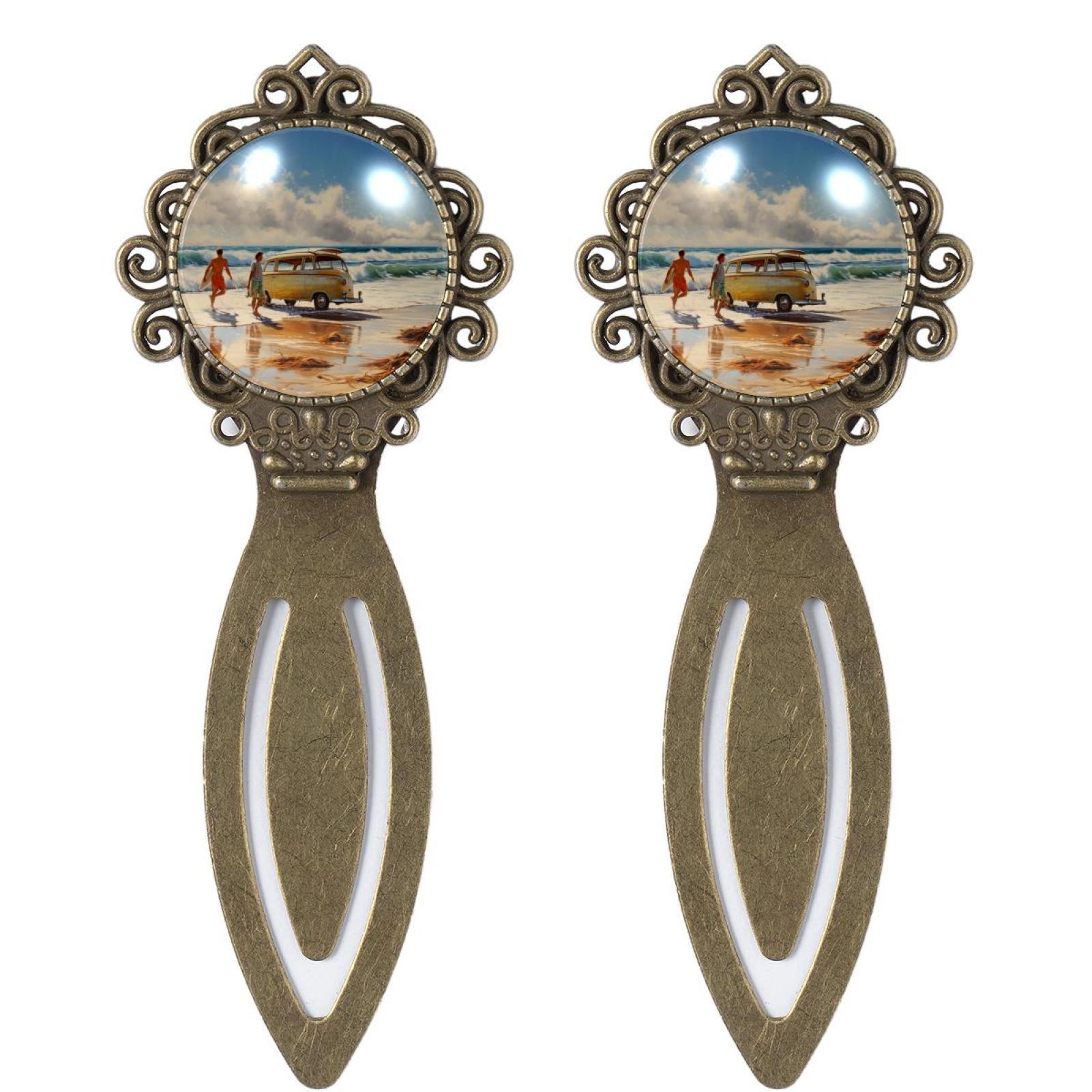 Surfing Elegant Vintage Copper-Colored Stainless Steel Lace Bookmarks ...