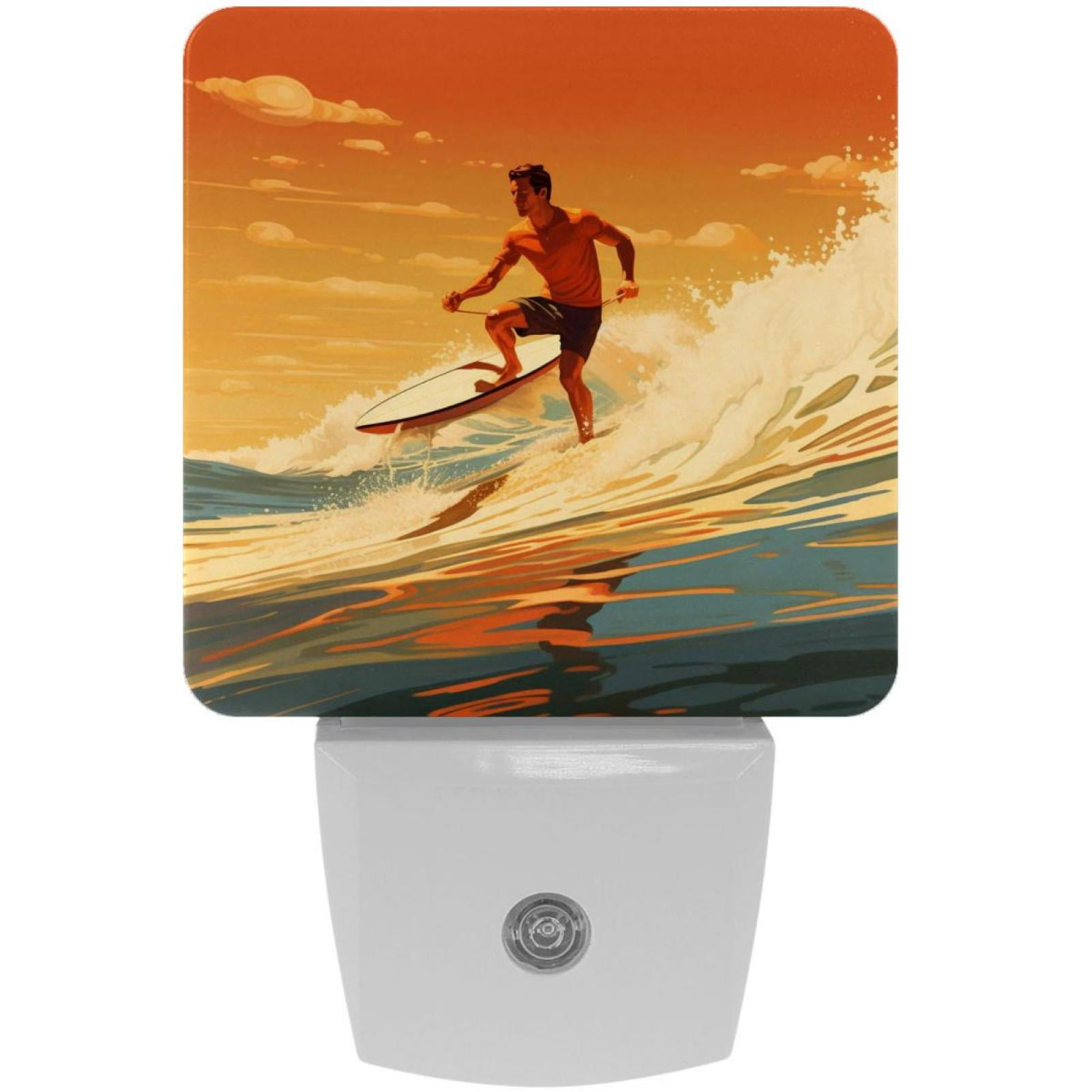 Surfing Enhance Your Space with LED Square Night Lights - Versatile ...