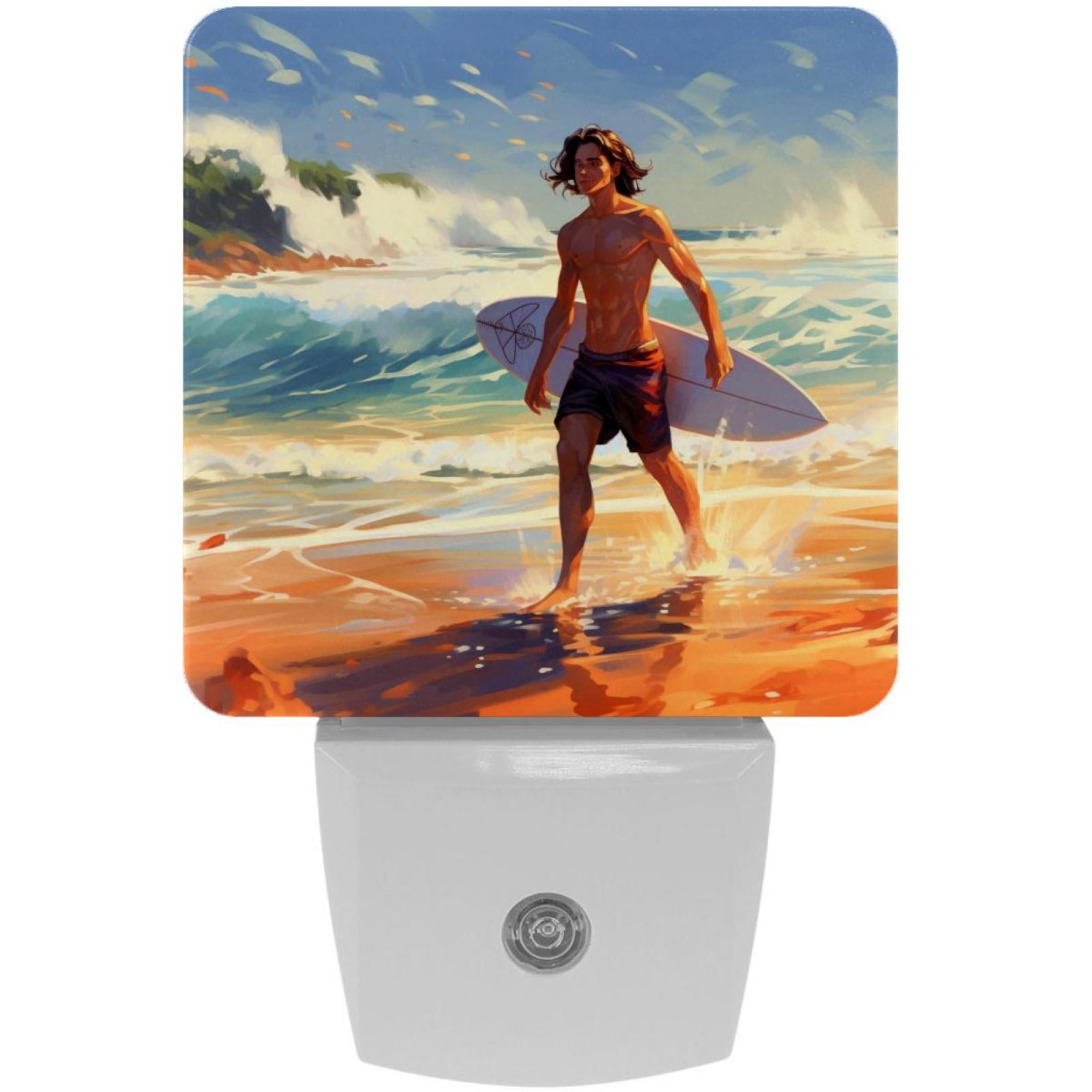 Surfing LED Square Night Lights - Bedside Lighting Solution for a ...