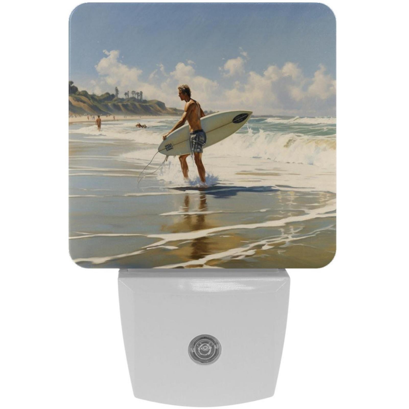 Surfing LED Square Night Lights - Bedside Lighting Solution for a ...