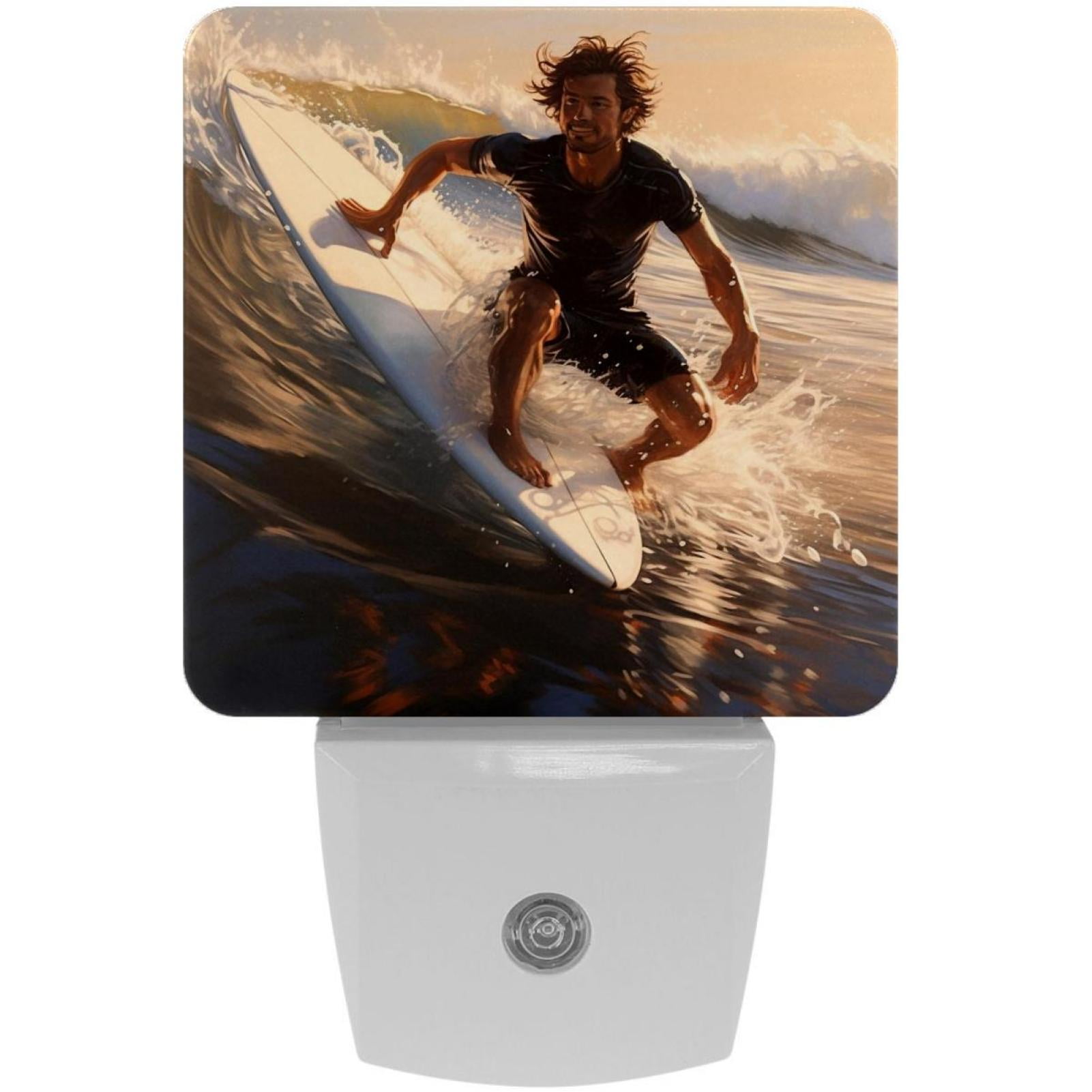 Surfing LED Square Night Lights - Bedside Lighting Solution for a ...