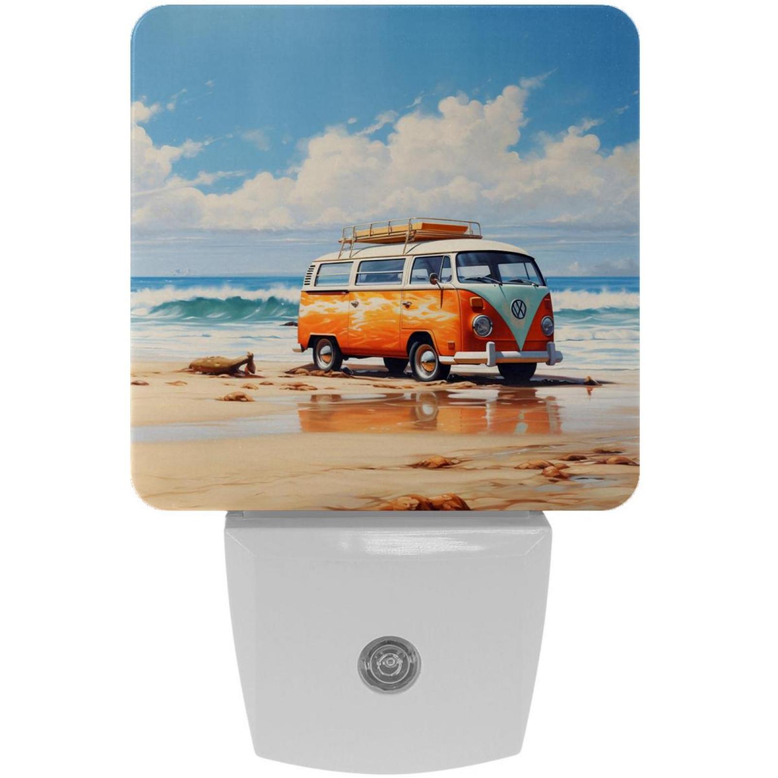 Surfing LED Square Night Lights - Energy Efficient Plug-in Wall Lamp ...