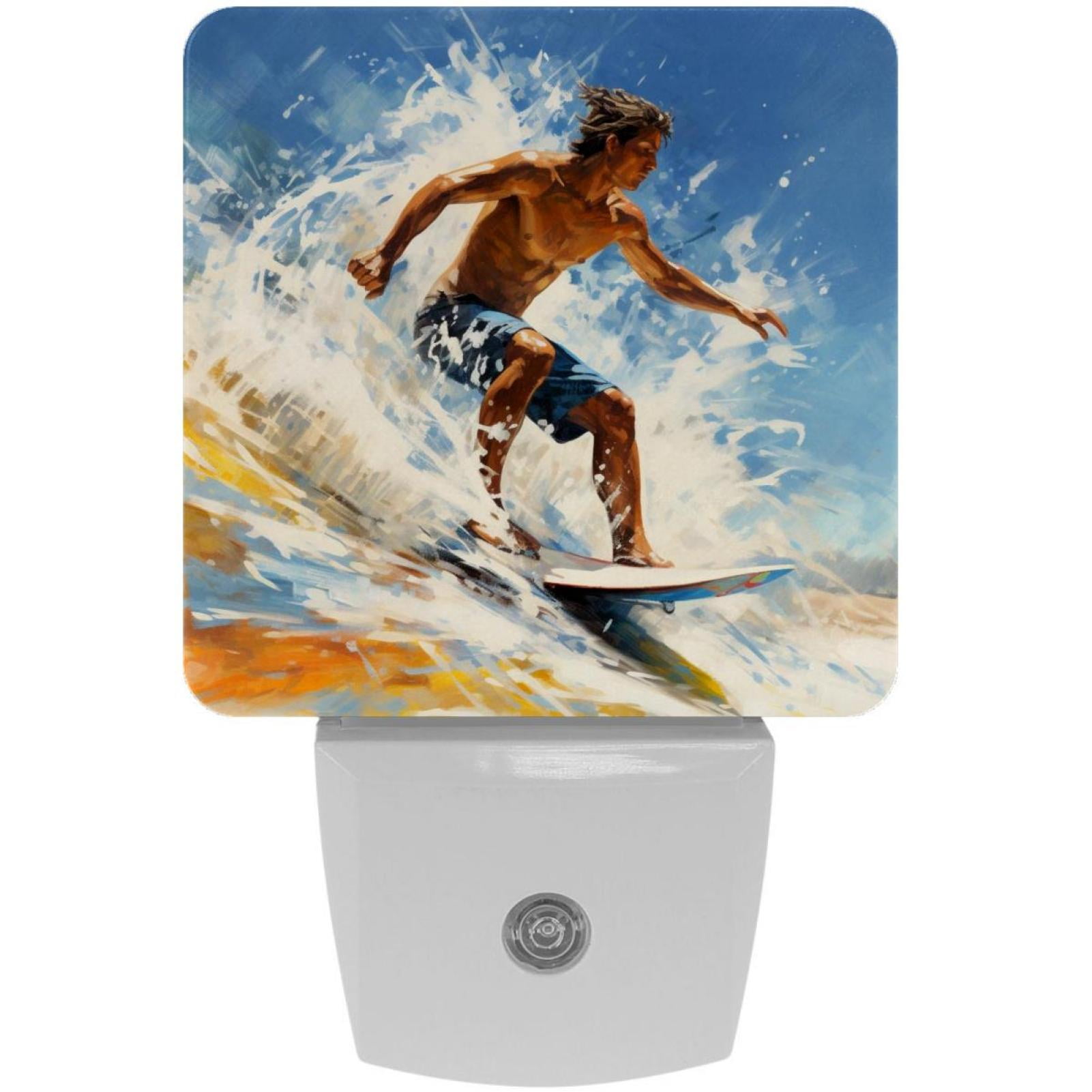 Surfing LED Square Night Lights - Energy Efficient and Stylish Bedroom ...