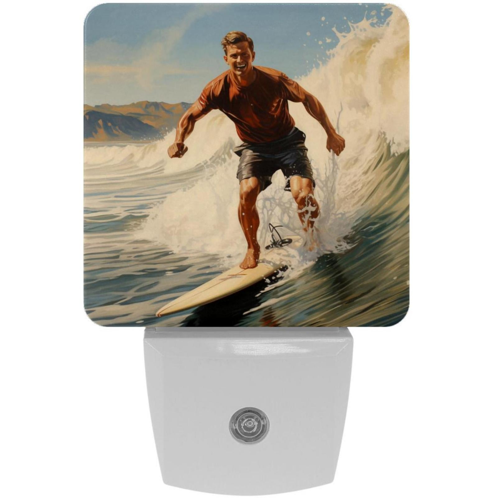 Surfing LED Square Night Lights - Energy Efficient and Stylish Bedroom ...