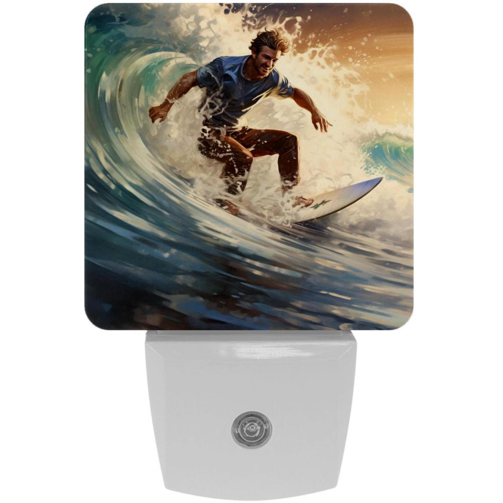 Surfing LED Square Night Lights - Modern Design, Energy Efficient ...
