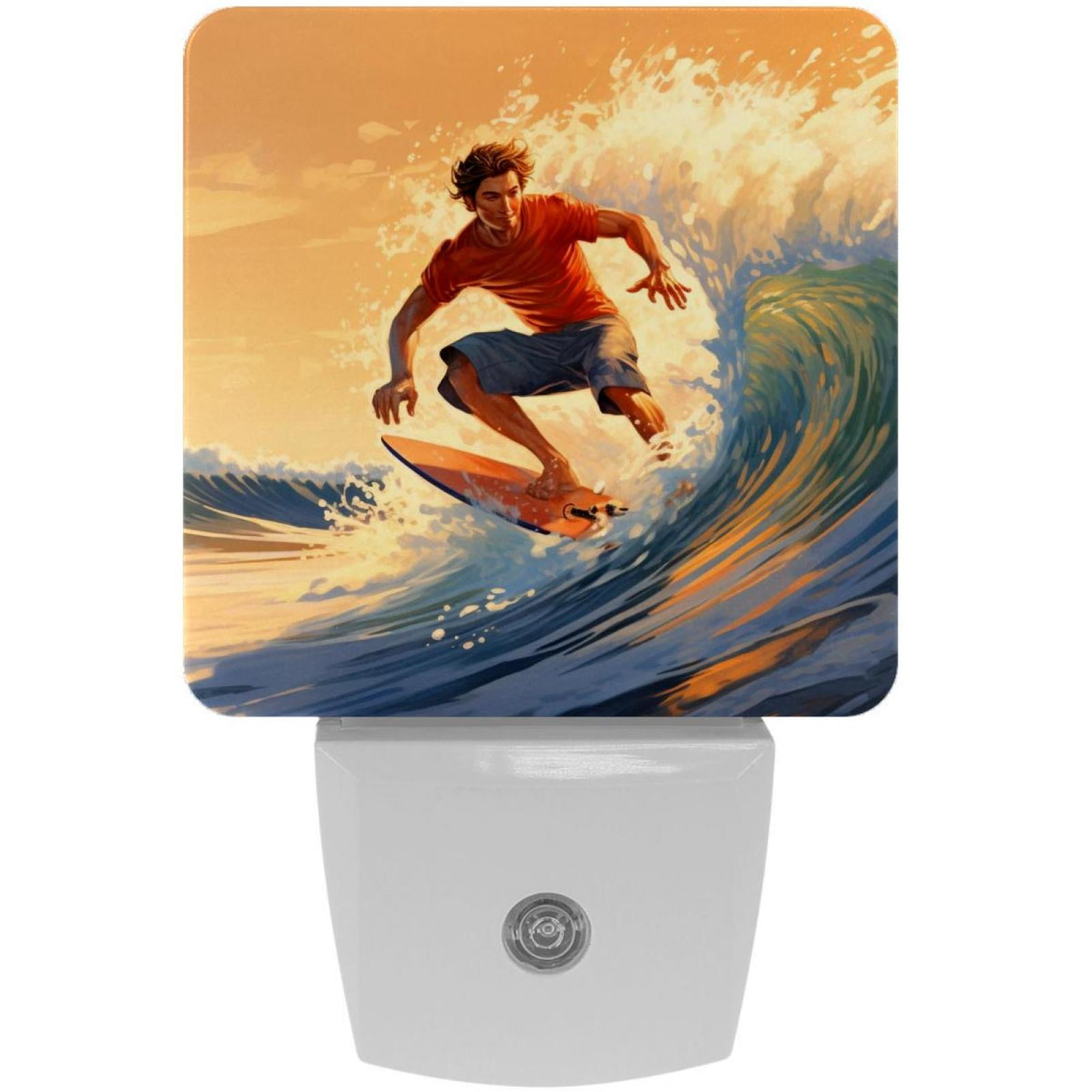 Surfing LED Square Night Lights - Modern Design, Energy Efficient ...