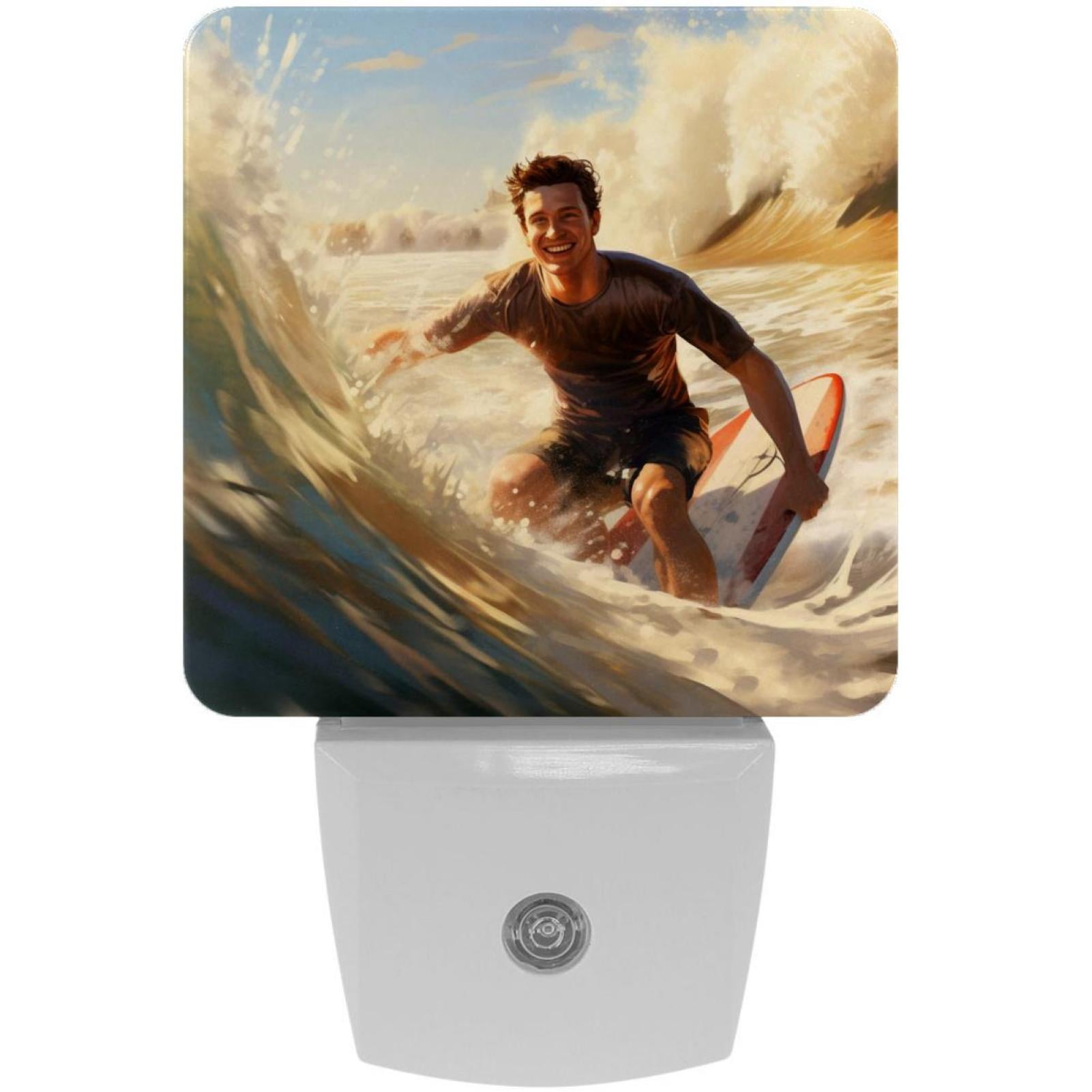 Surfing LED Square Night Lights - Modern and Versatile Plug-in Lighting ...