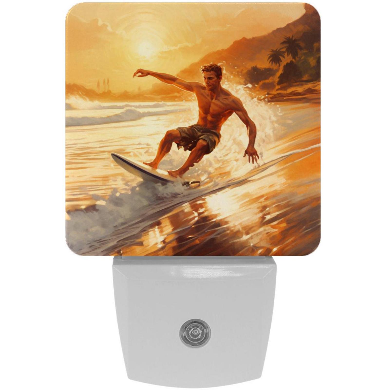Surfing LED Square Night Lights - Stylish and Energy-Efficient ...